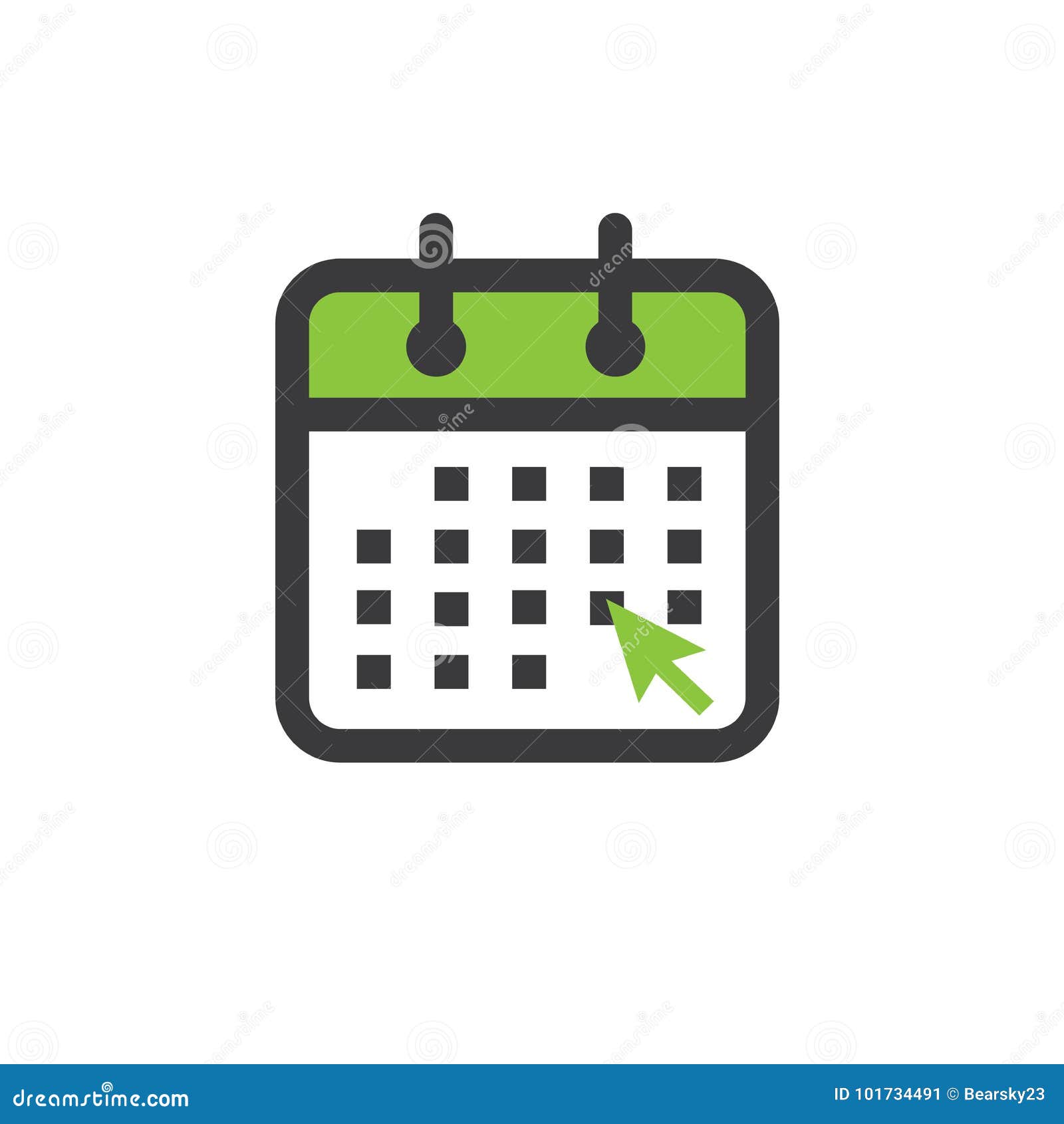 Time Management and Schedule Icon for Upcoming Event Stock Vector ...