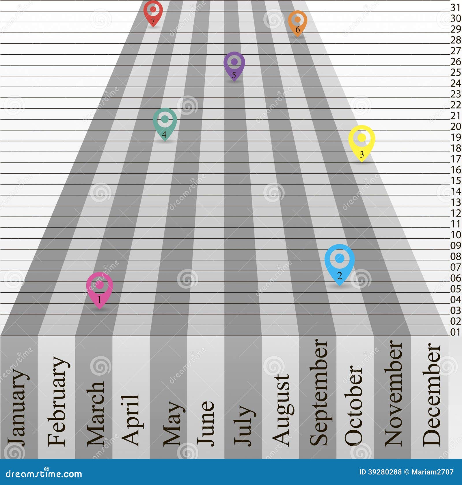 Calendar info stock vector. Illustration of plan, office - 39280288
