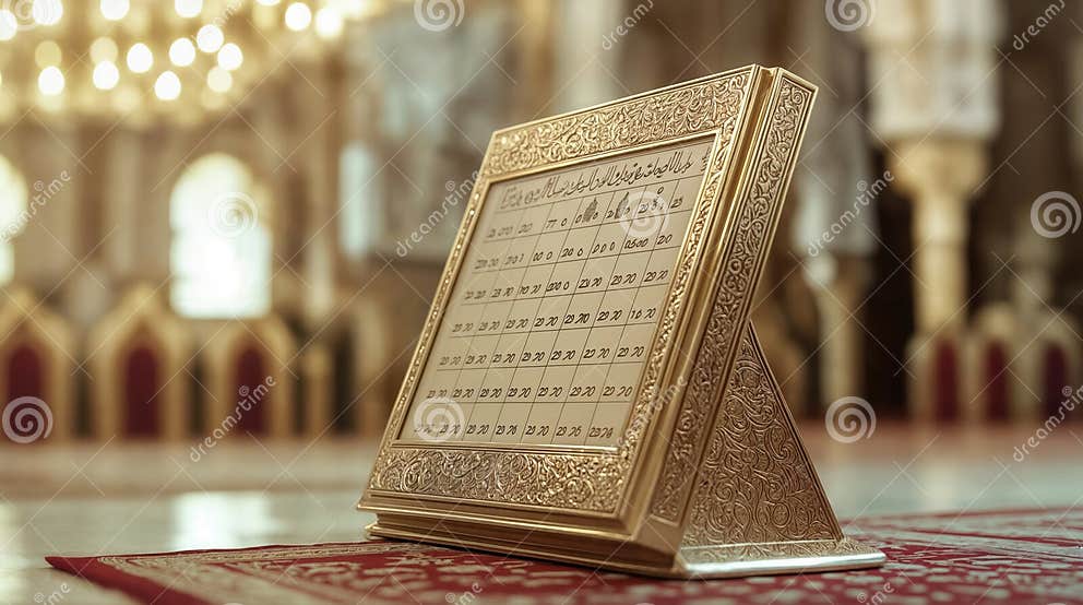 Calendar with Intricate Designs Stock Illustration - Illustration of ...