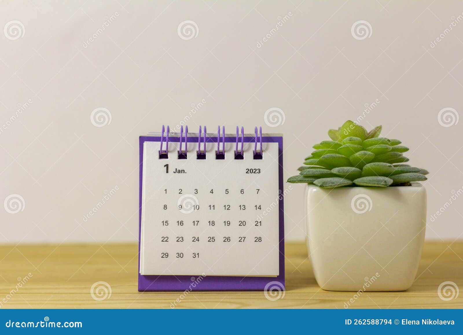 The Calendar for January 2023 is on the Table. Stock Photo - Image of ...