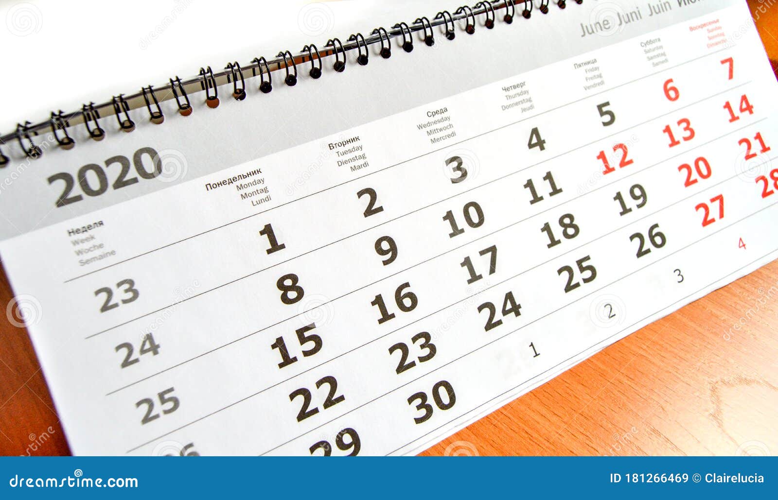 Calendar for June 2020, a Simple Template with Working Days and ...