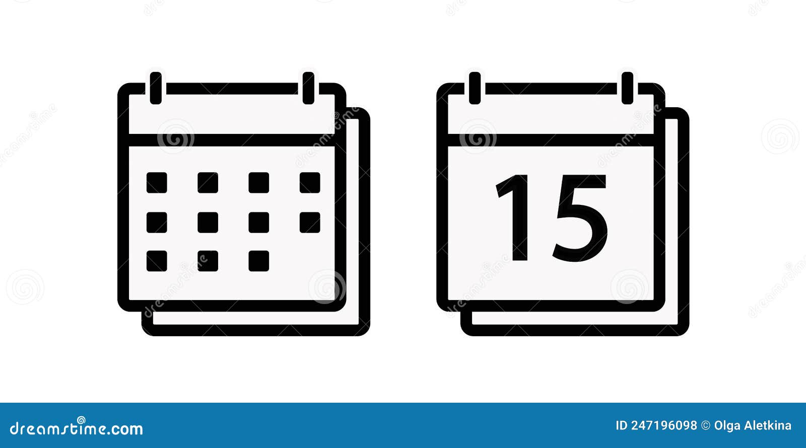 Calendar Line Icon Vector. Calender Symbol. Symbol for Web Site ...
