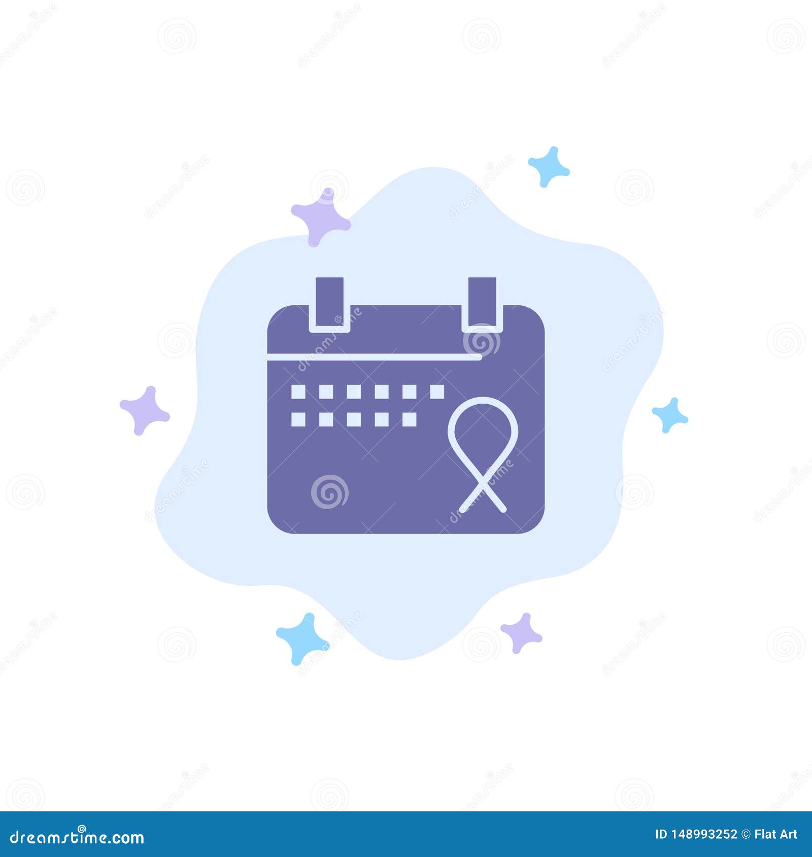 Calendar, Love, Operation, Date Blue Icon on Abstract Cloud Background ...