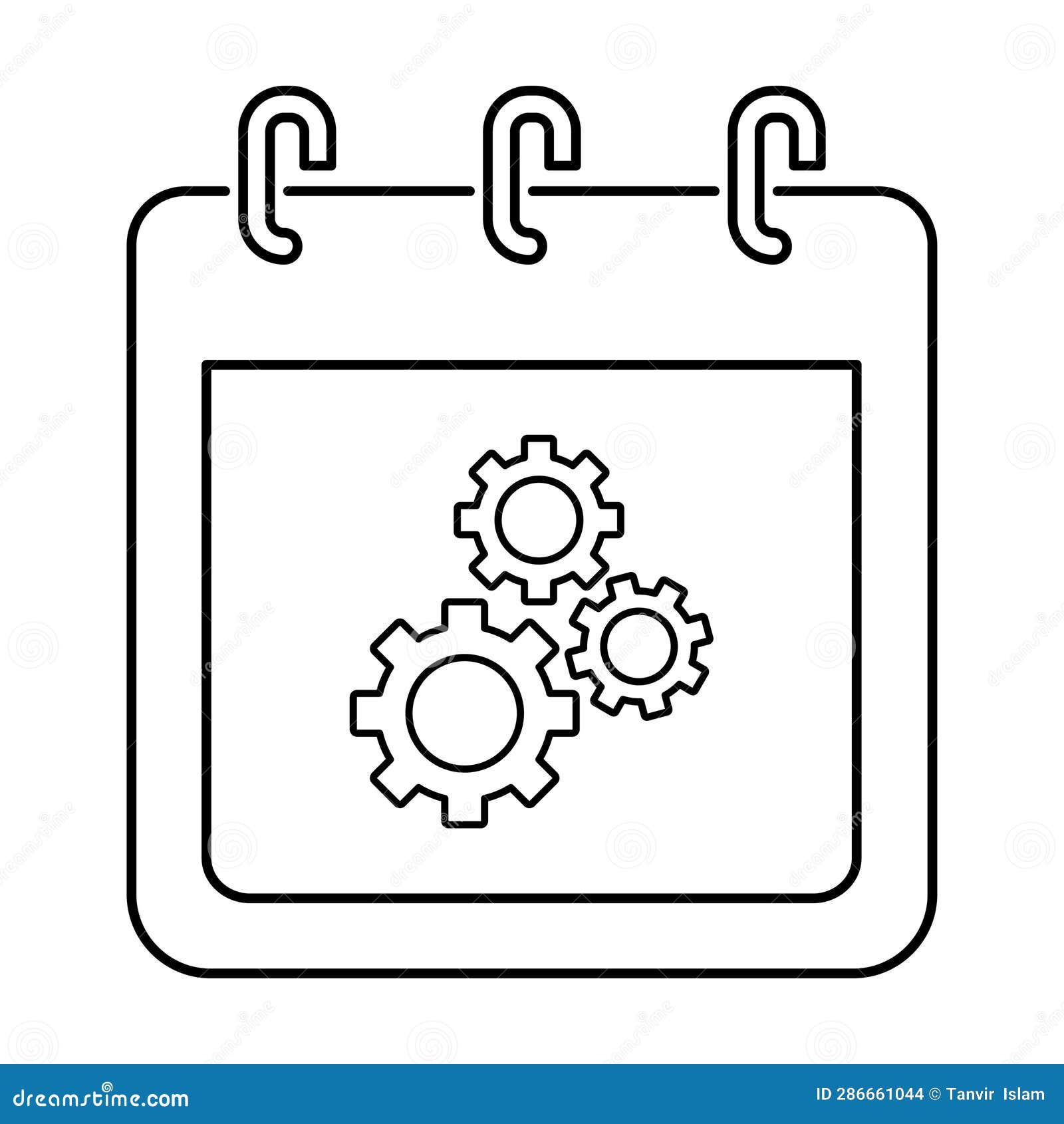 Calendar Management Icon stock illustration. Illustration of ...