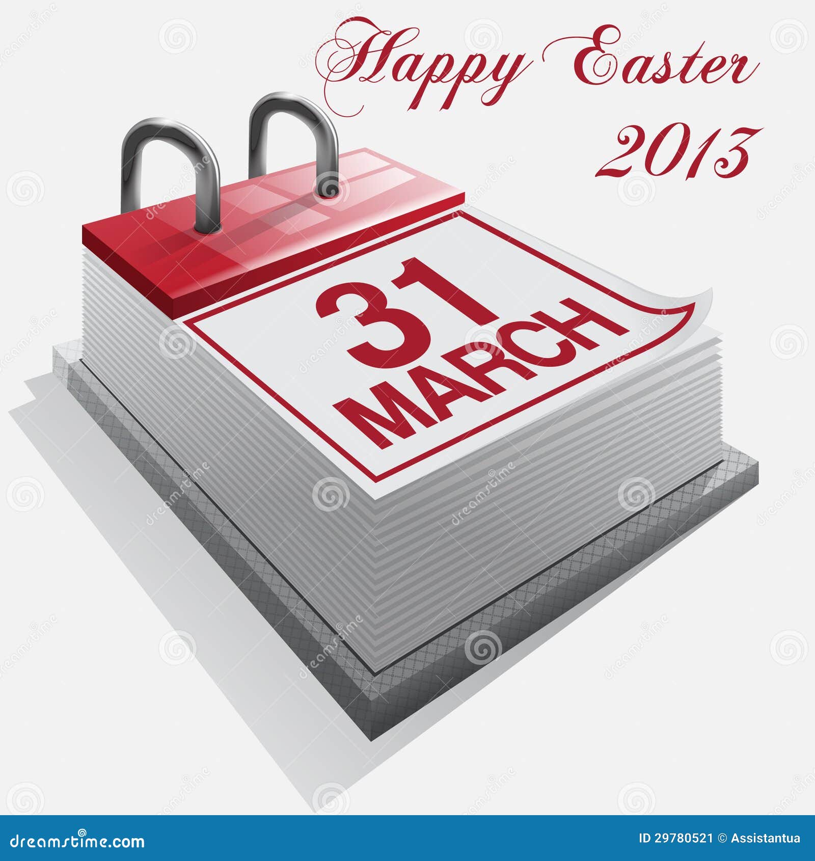 Calendar. Happy Easter.Vector. Stock Vector - Illustration of month ...