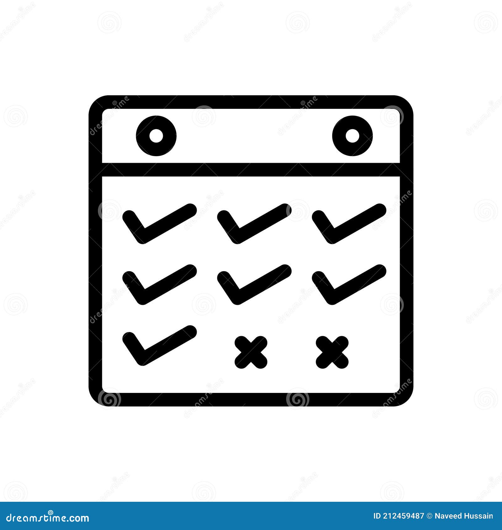 Calendar mark stock vector. Illustration of schedule - 212459487