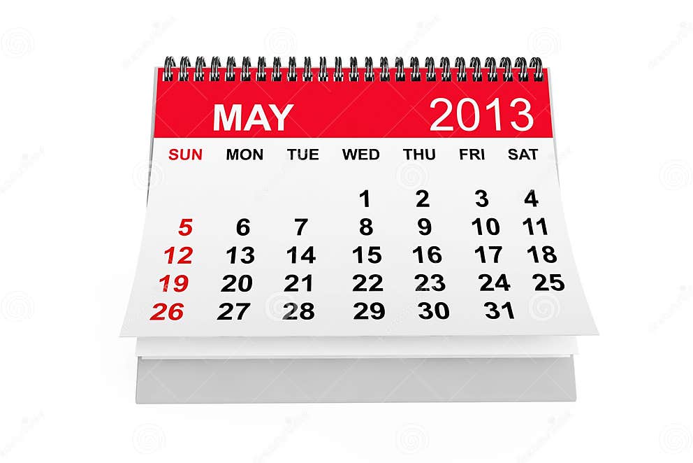 Calendar May 2013 stock illustration. Illustration of numbers - 30451731