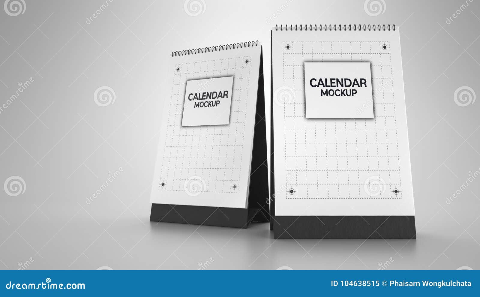 Calendar mockup. stock illustration. Illustration of isolated - 104638515