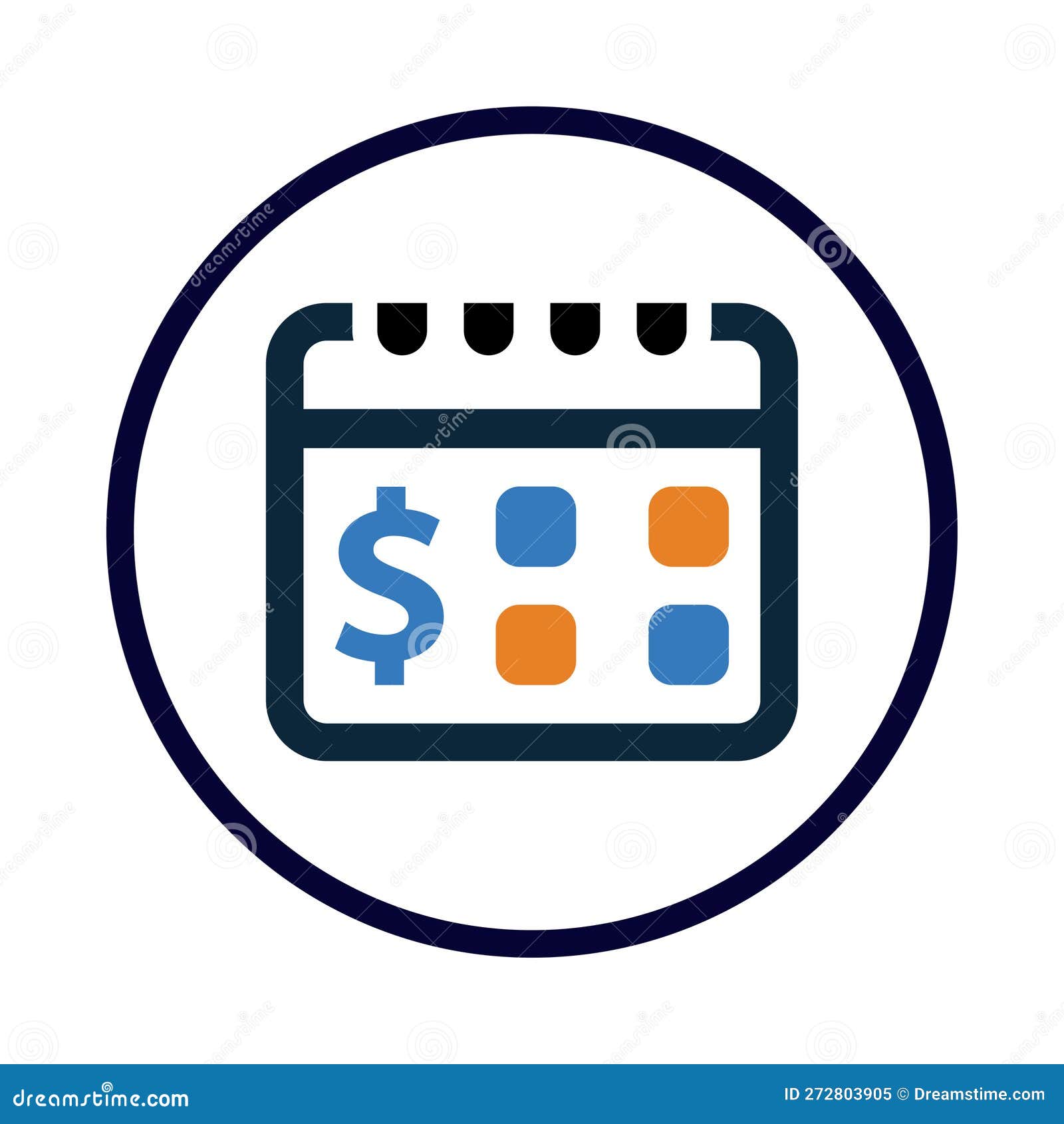 Calendar, Money, Dollar, Money on Date Icon Stock Vector - Illustration ...