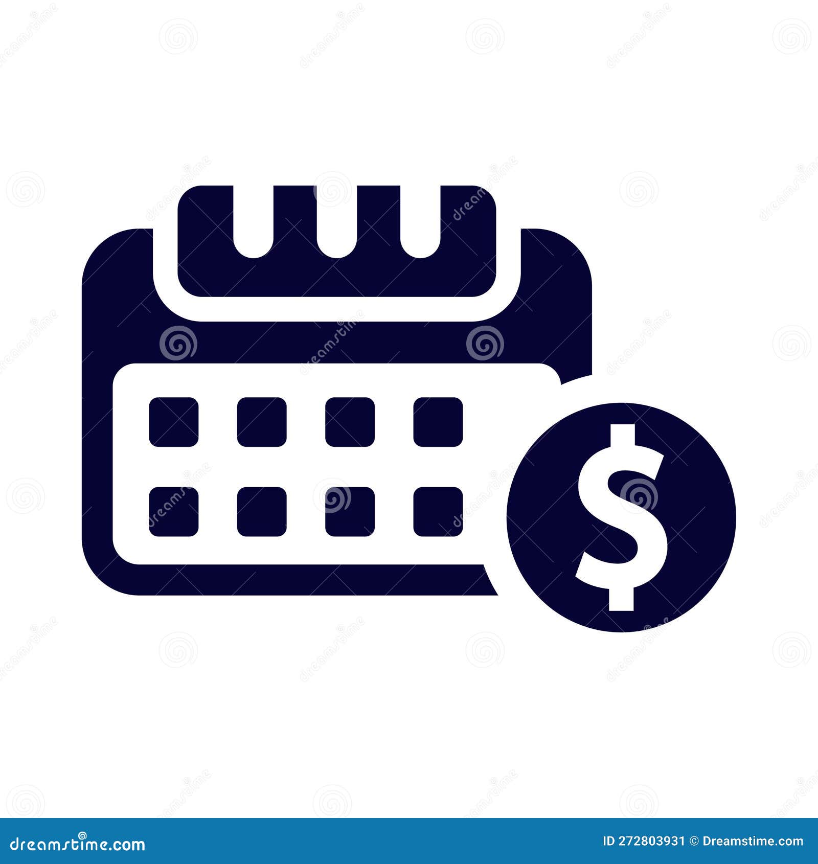 Calendar, Money, Dollar, Money on Date Icon Stock Vector - Illustration ...
