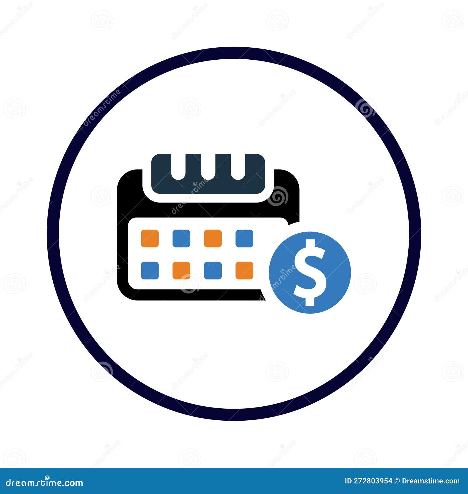 Calendar, Money, Dollar, Money on Date Icon Stock Vector - Illustration ...