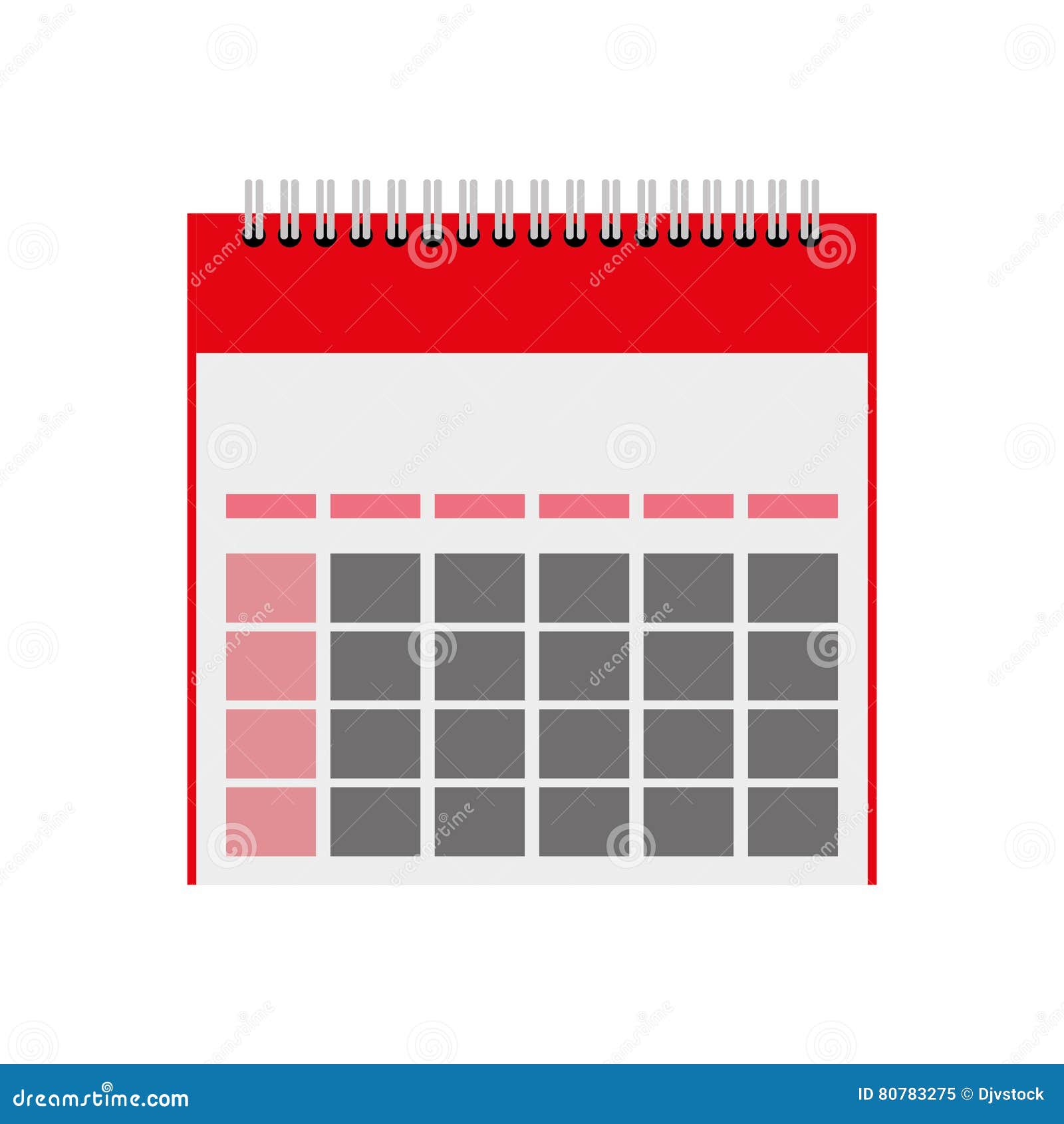 Calendar month date stock vector. Illustration of graphic - 80783275