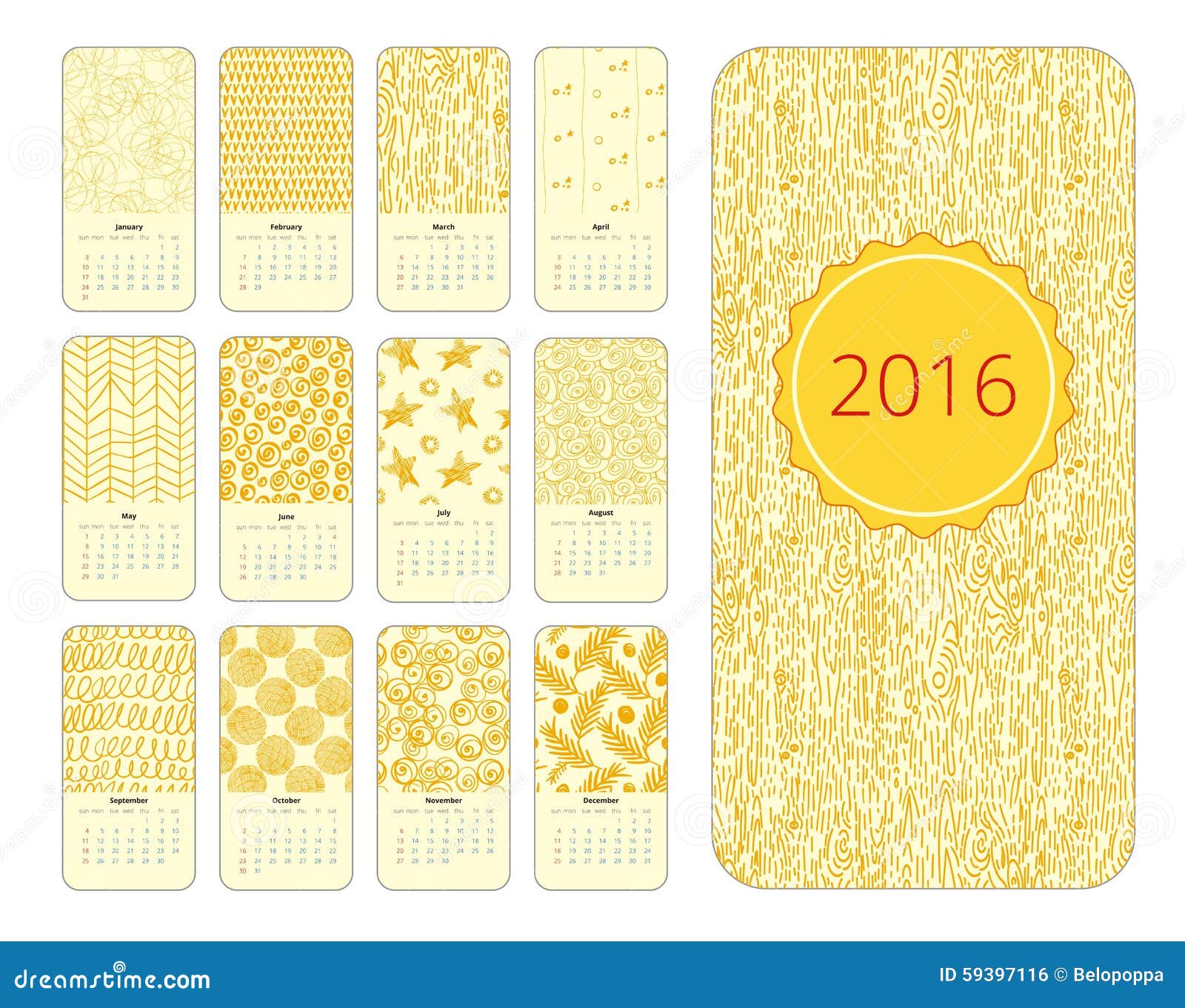 Calendar 12 months stock vector. Illustration of business - 59397116