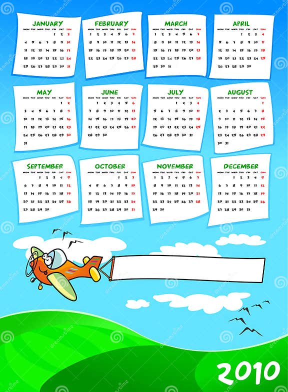 Calendar of the next year stock illustration. Illustration of ...