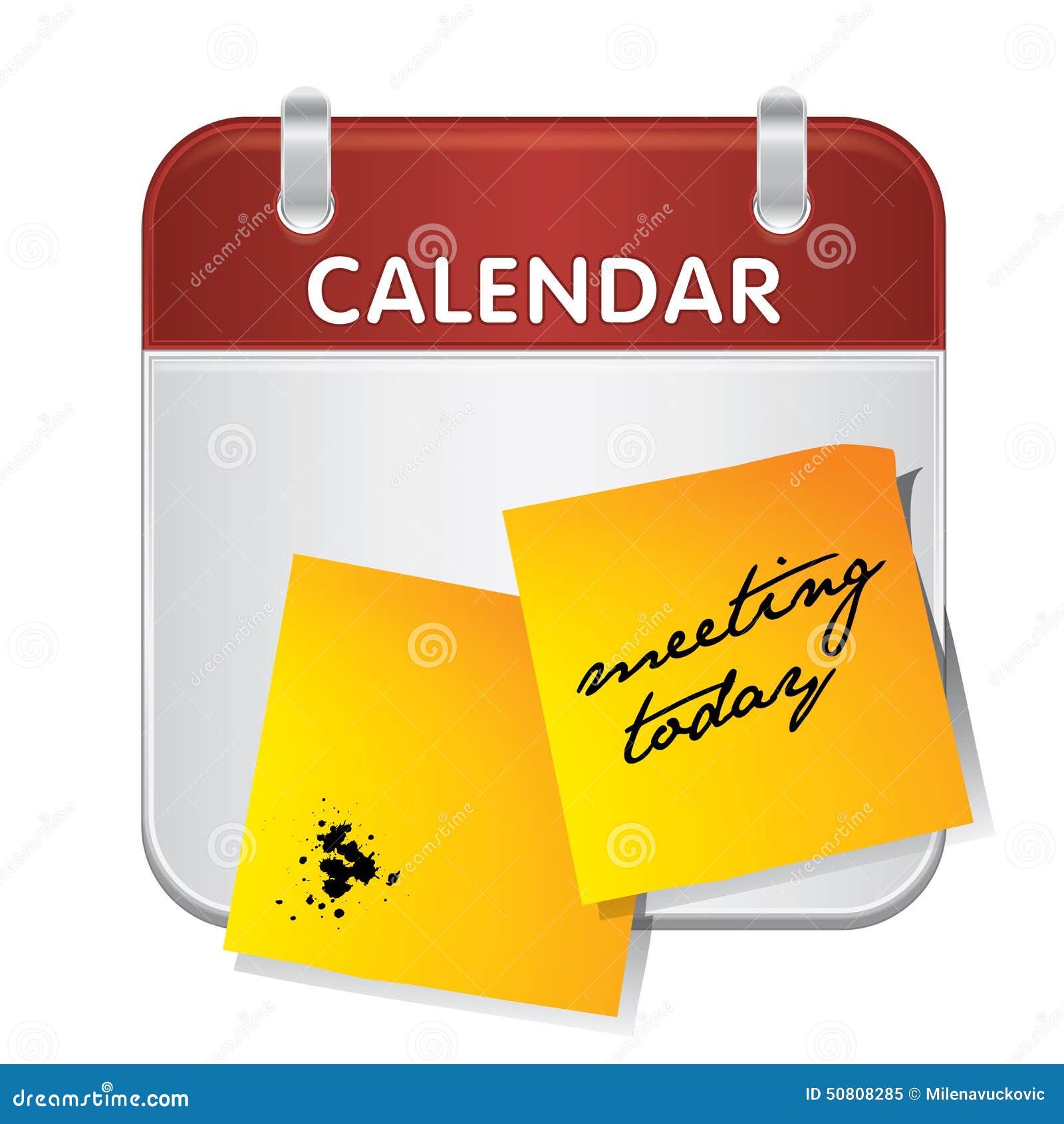 Calendar note book stock vector. Illustration of application - 50808285
