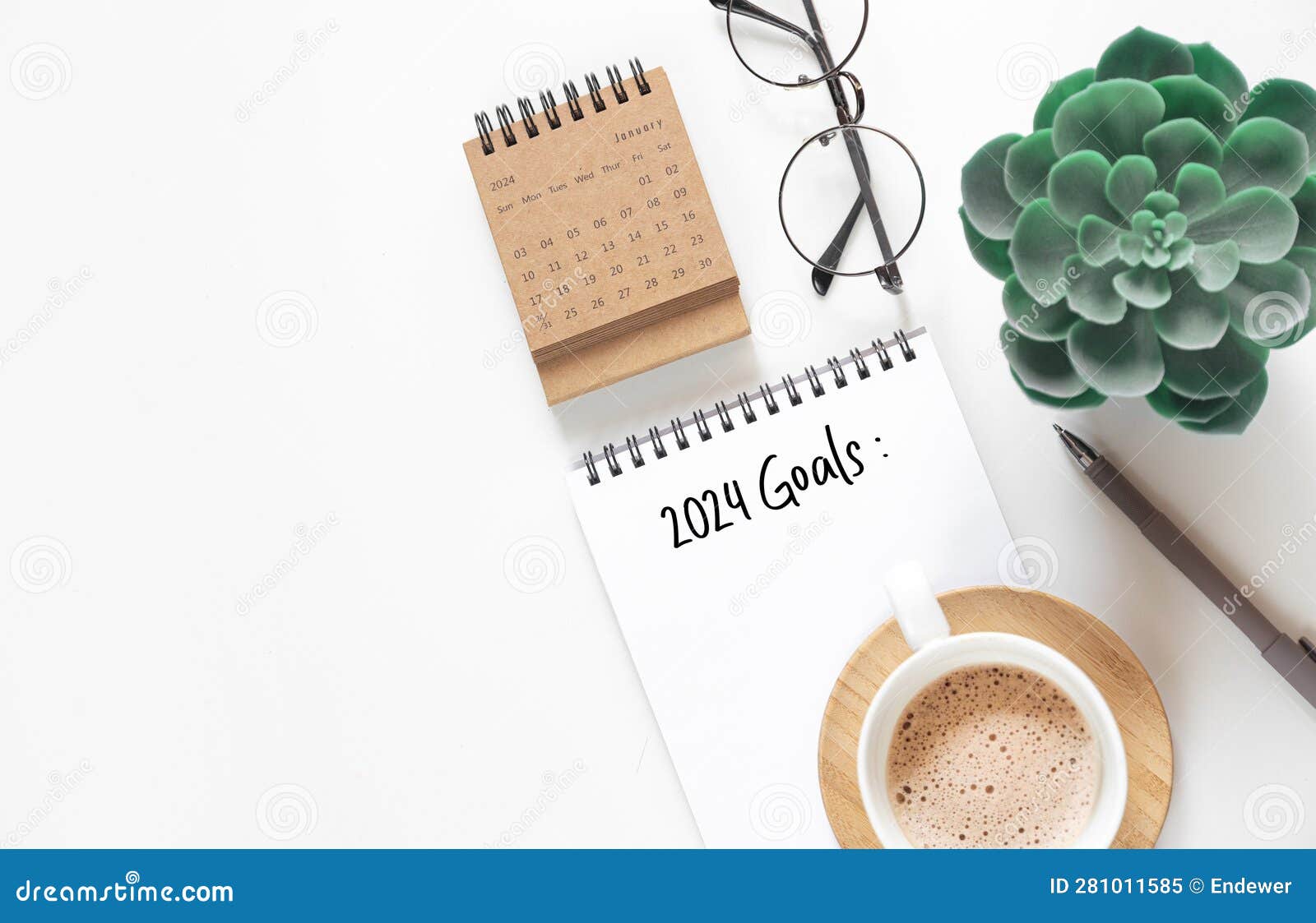 Calendar 2024 and Notepad on Office Table. To-do List and Plan for Next ...