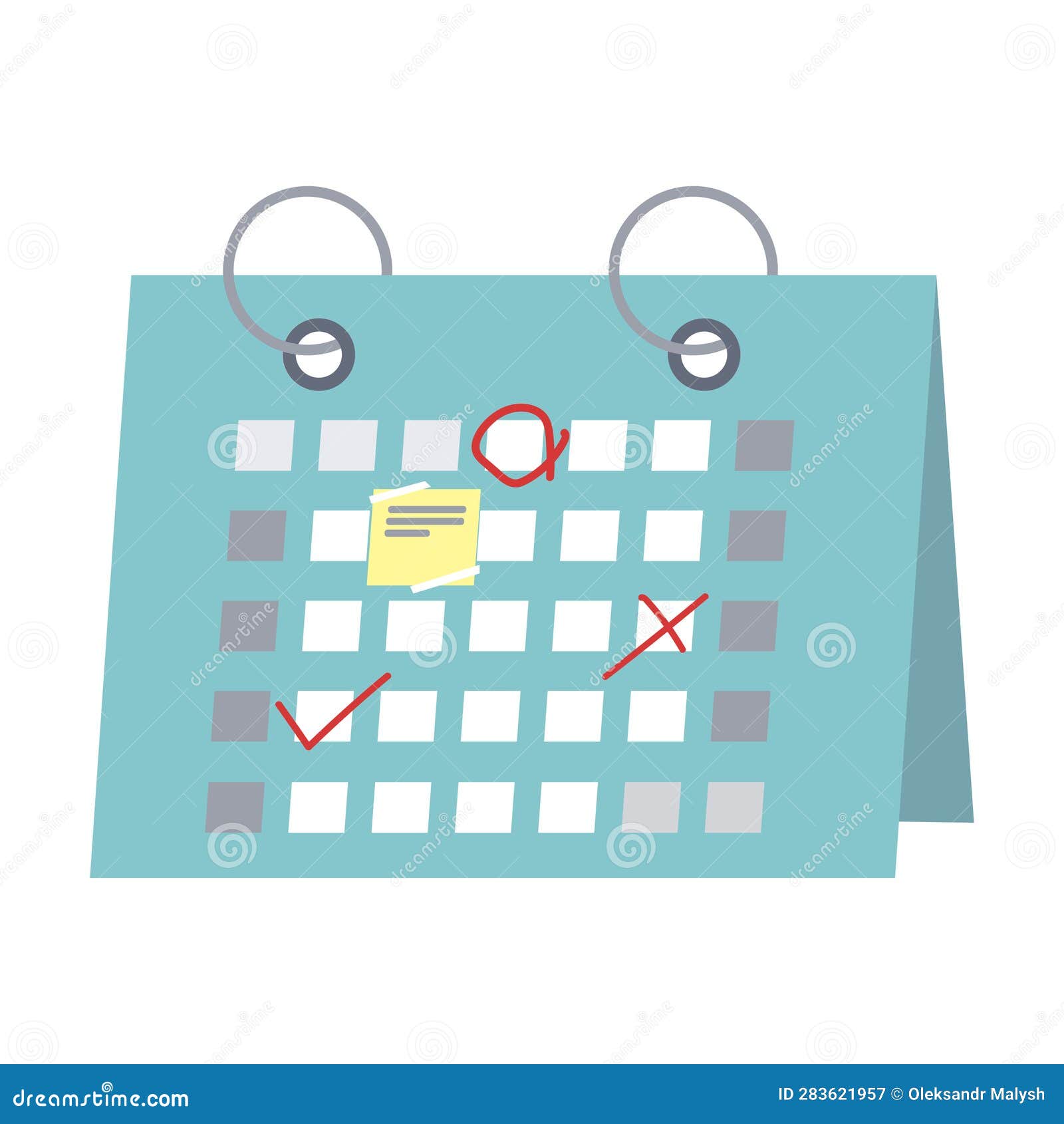 Calendar with Notes Icon Vector Illustration Design Stock Vector ...