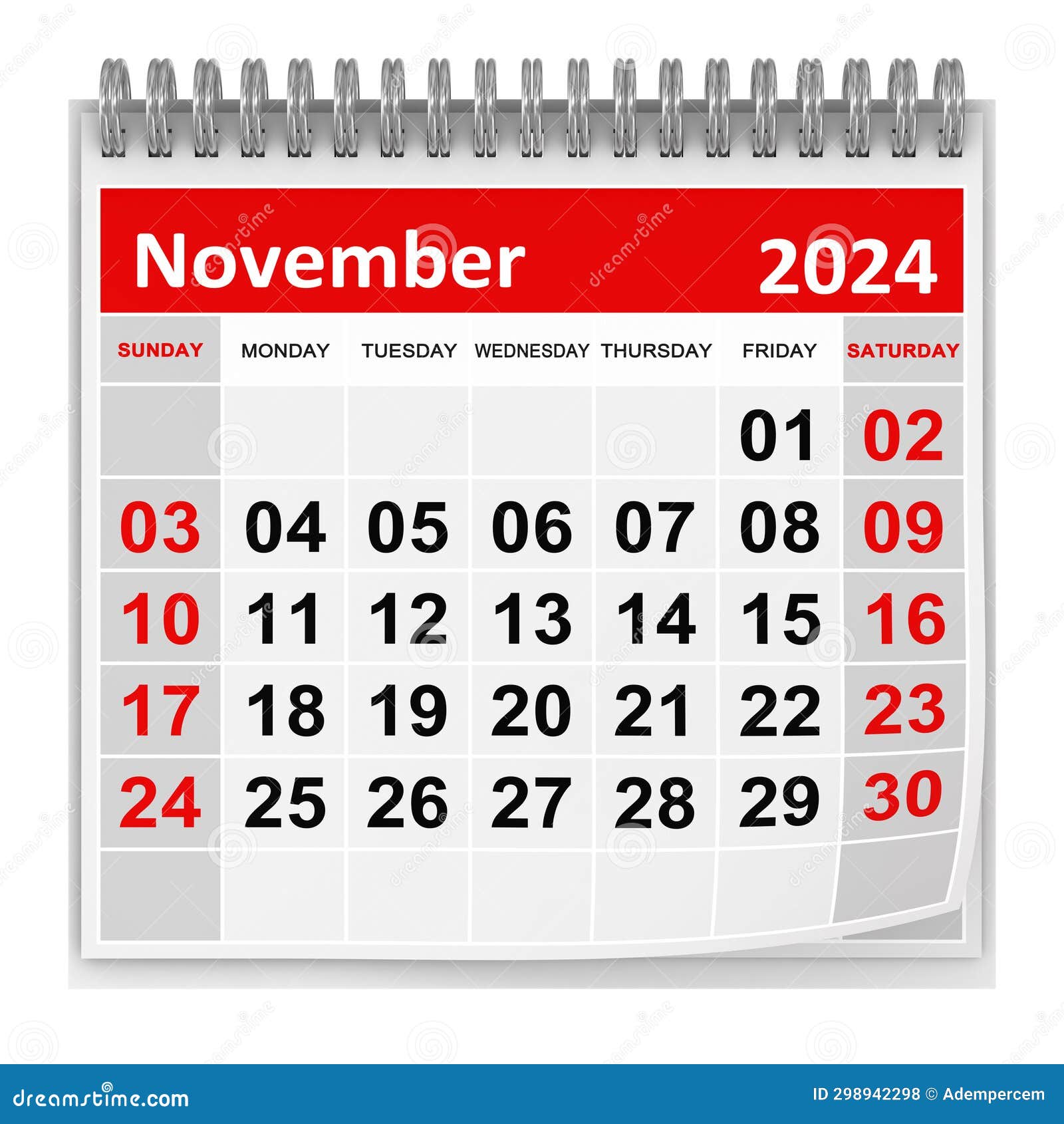 November 2024 Year- Calendar 2024 Template, Desk Calendar 2024 Year ...