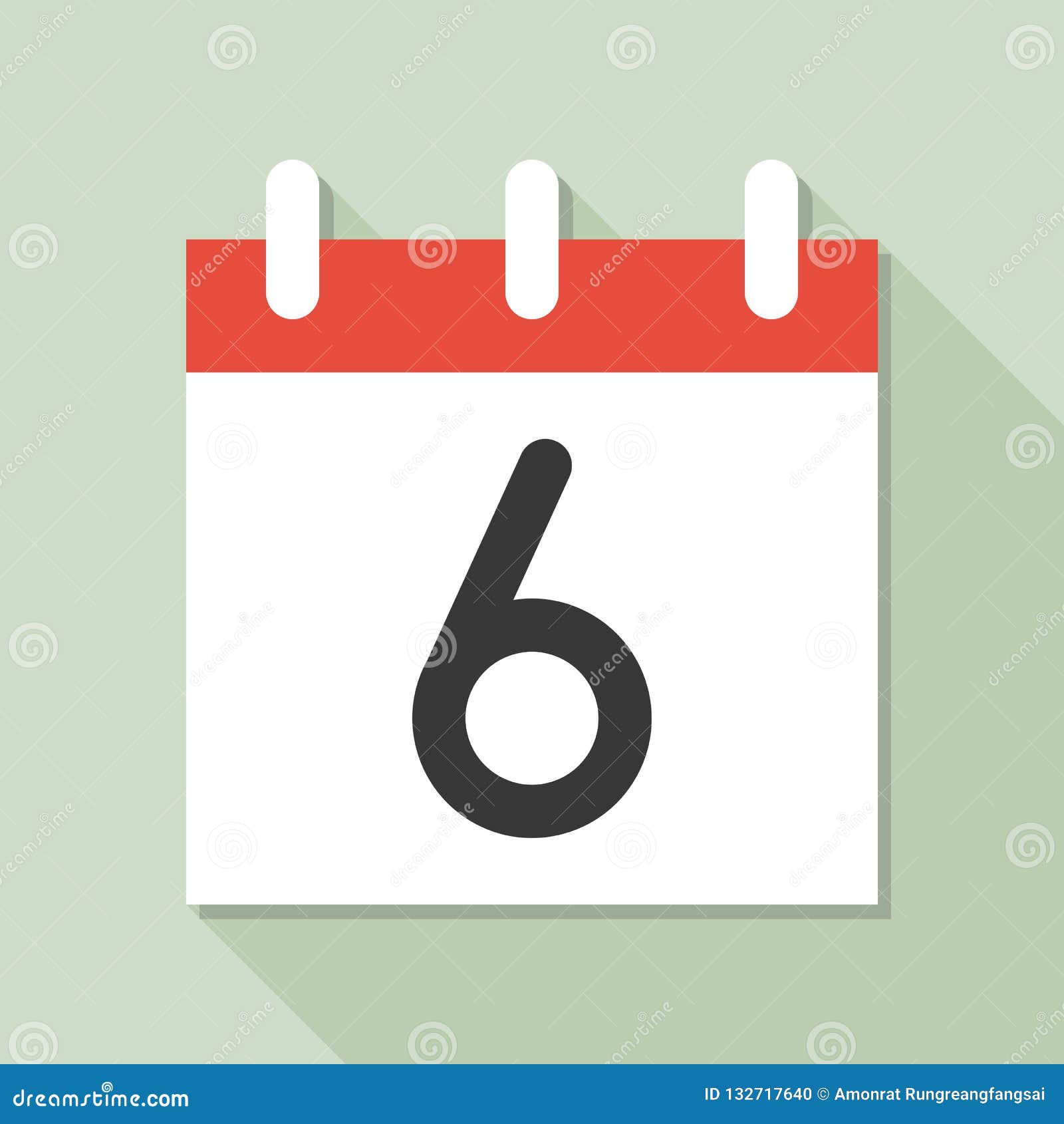 Calendar and Number, Calendar Icon Set, Flat Design Vector with Stock ...