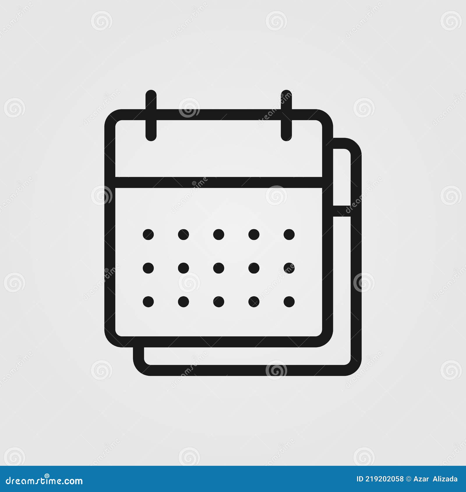 Calendar Organizer Icon - Vector Illustration Stock Vector ...