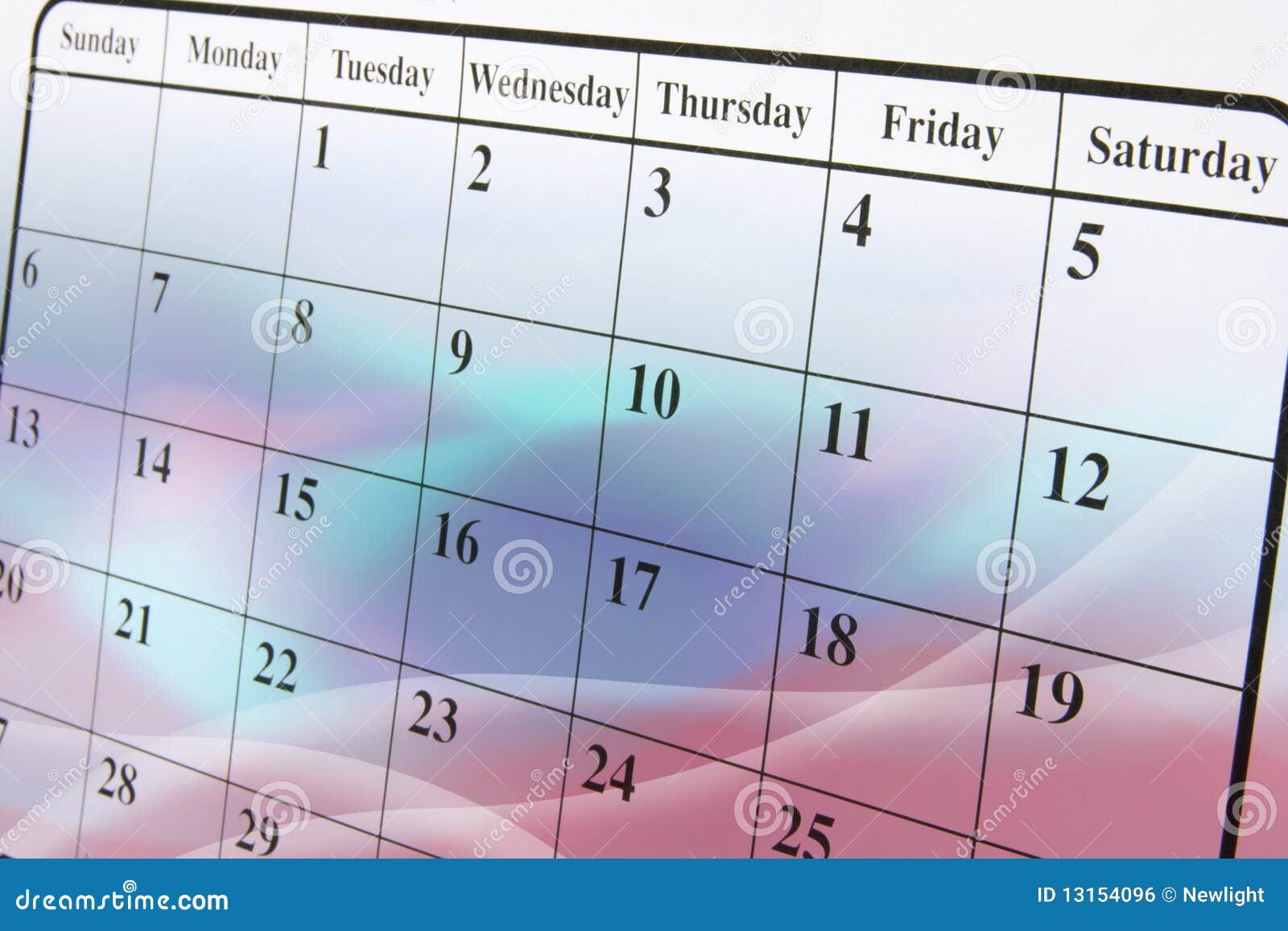 Calendar Page stock photo. Image of organize, numerals - 13154096