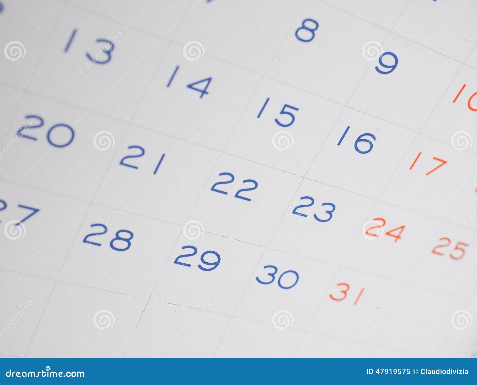 Calendar page stock image. Image of months, calendar - 47919575