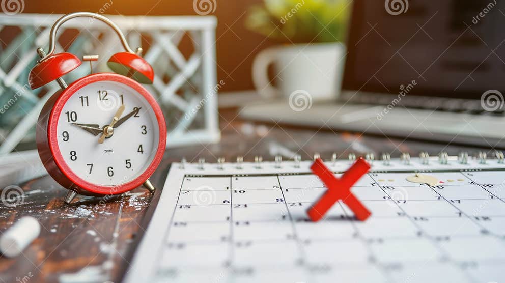 A Calendar Page with a Marked Delay and Postponed Events, Highlighting ...