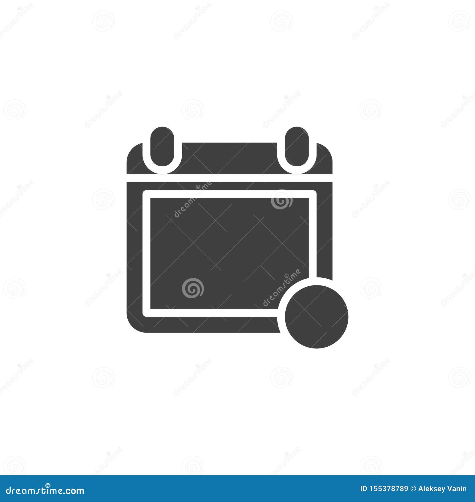 Calendar Page Notification Vector Icon Stock Vector - Illustration of ...