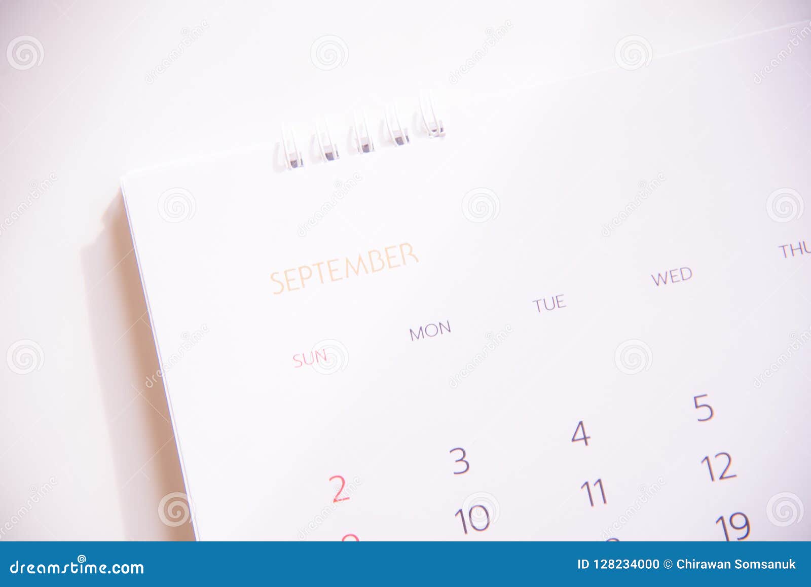 Calendar Page in Planning Concept. Stock Photo - Image of deadline ...