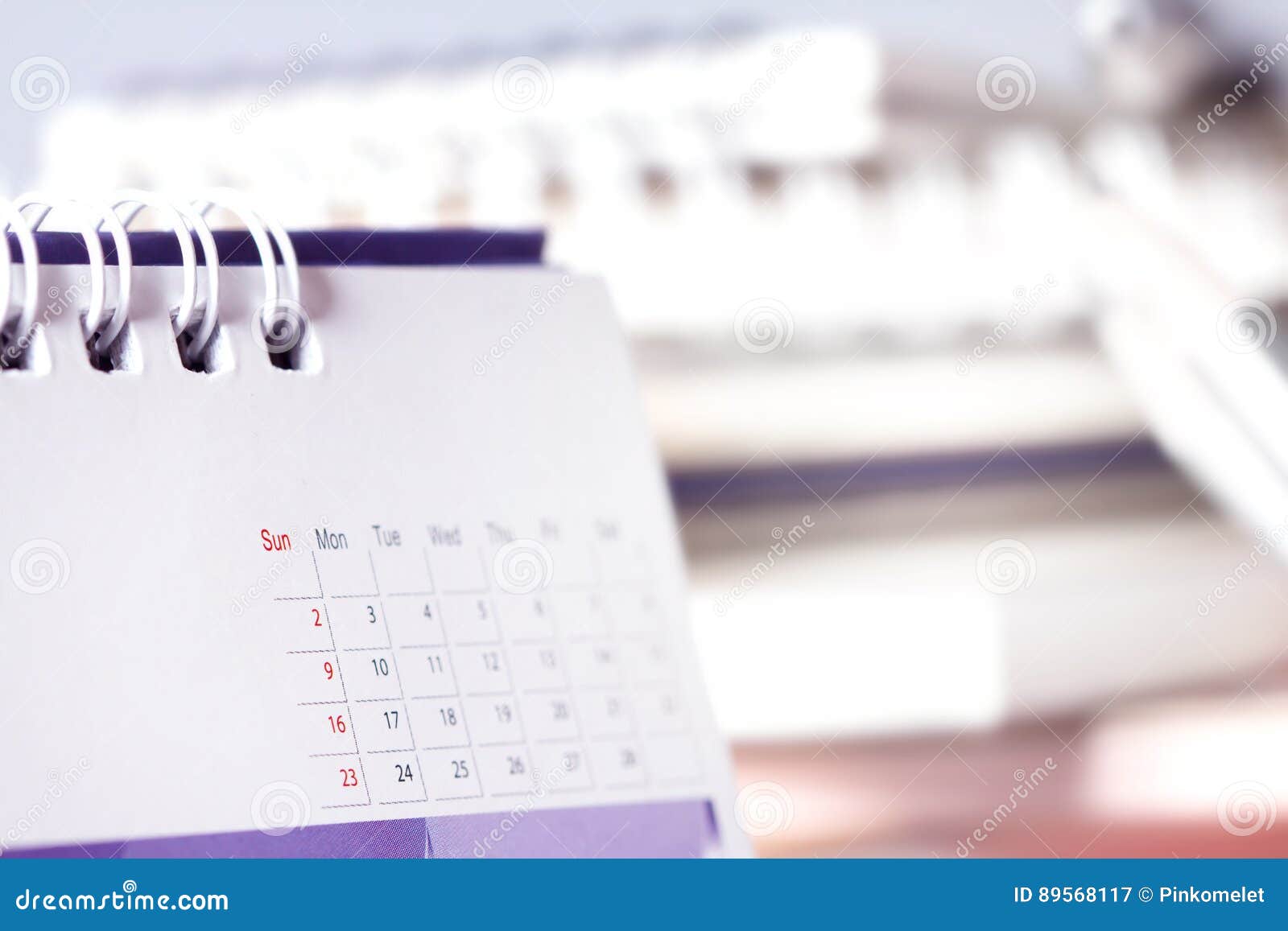 Calendar page on the table stock image. Image of planner - 89568117