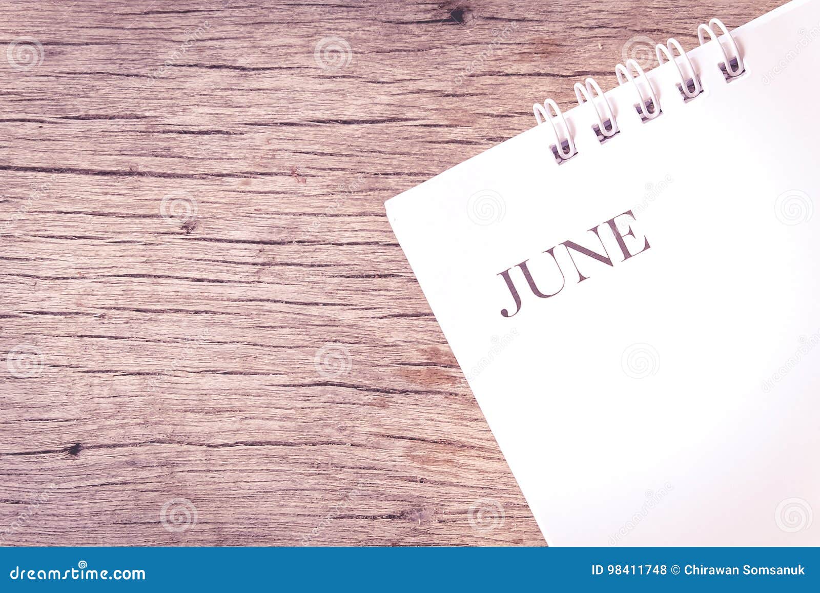Calendar Page on Wood Texture. Stock Photo - Image of monthly, agenda ...