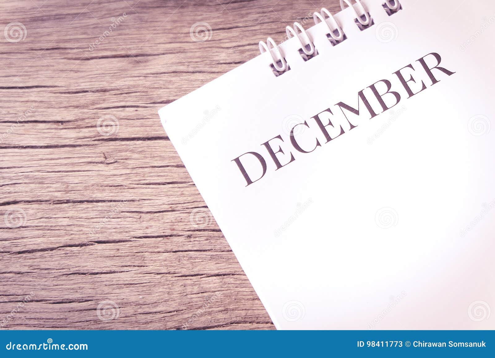 Calendar Page on Wood Texture. Stock Image - Image of close, reminder ...