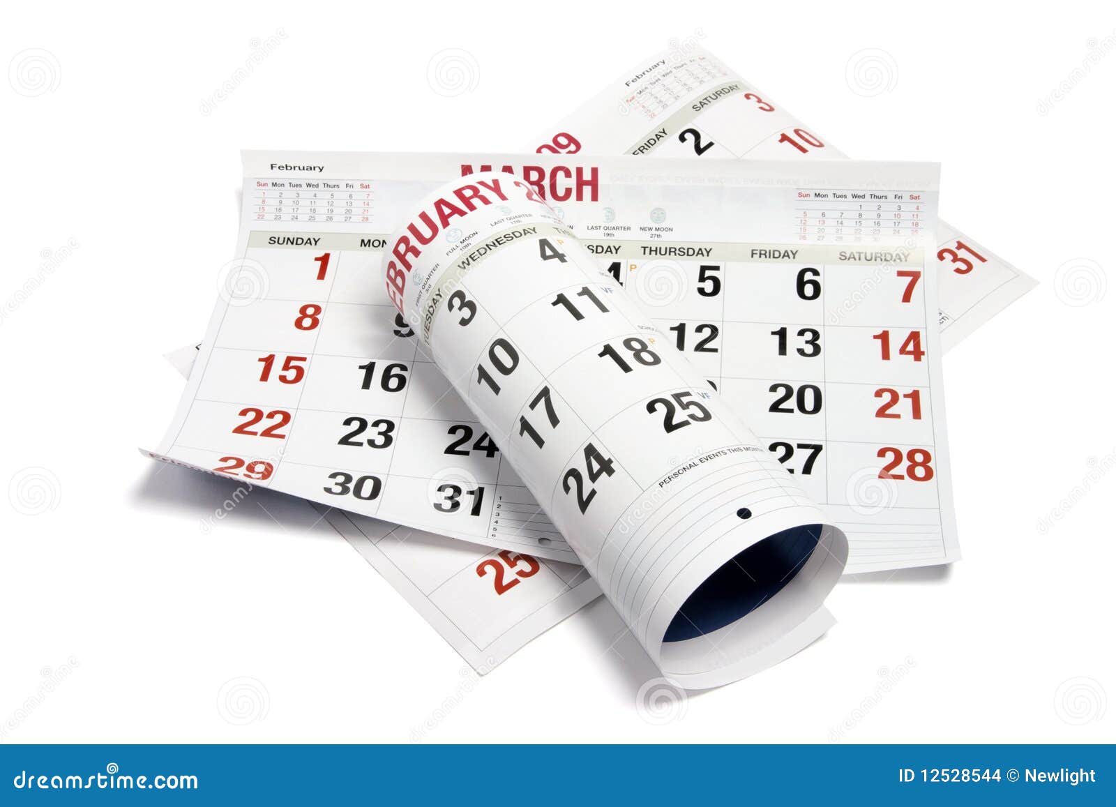 Calendar Pages stock photo. Image of reminder, weeks - 12528544