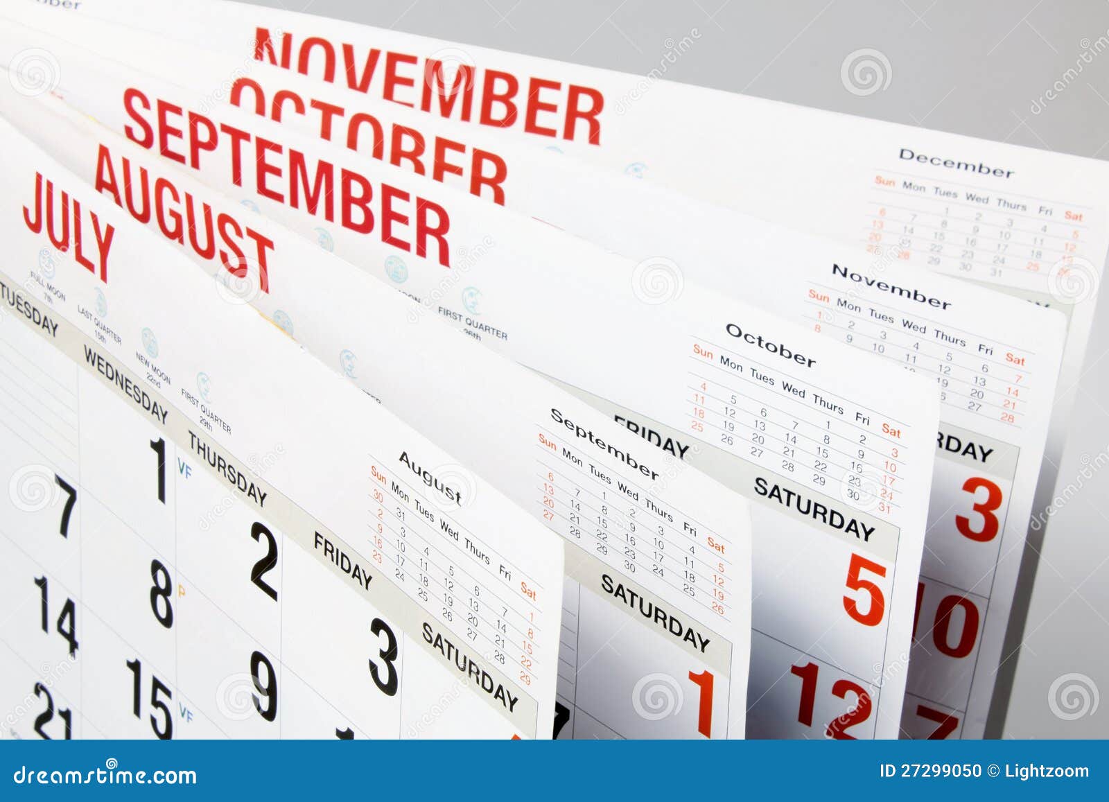 Calendar Pages stock photo. Image of still, closeup, business - 27299050