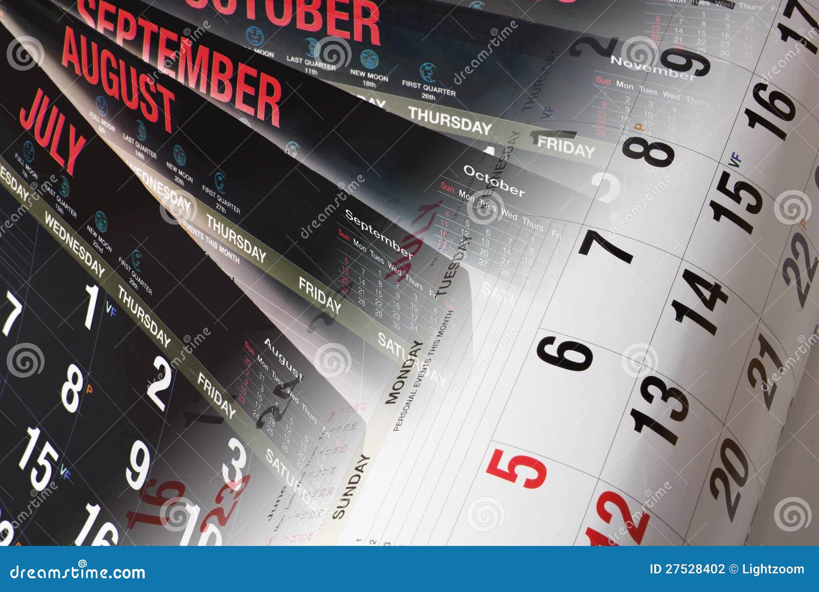 Calendar Pages stock photo. Image of plan, organize, close - 27528402