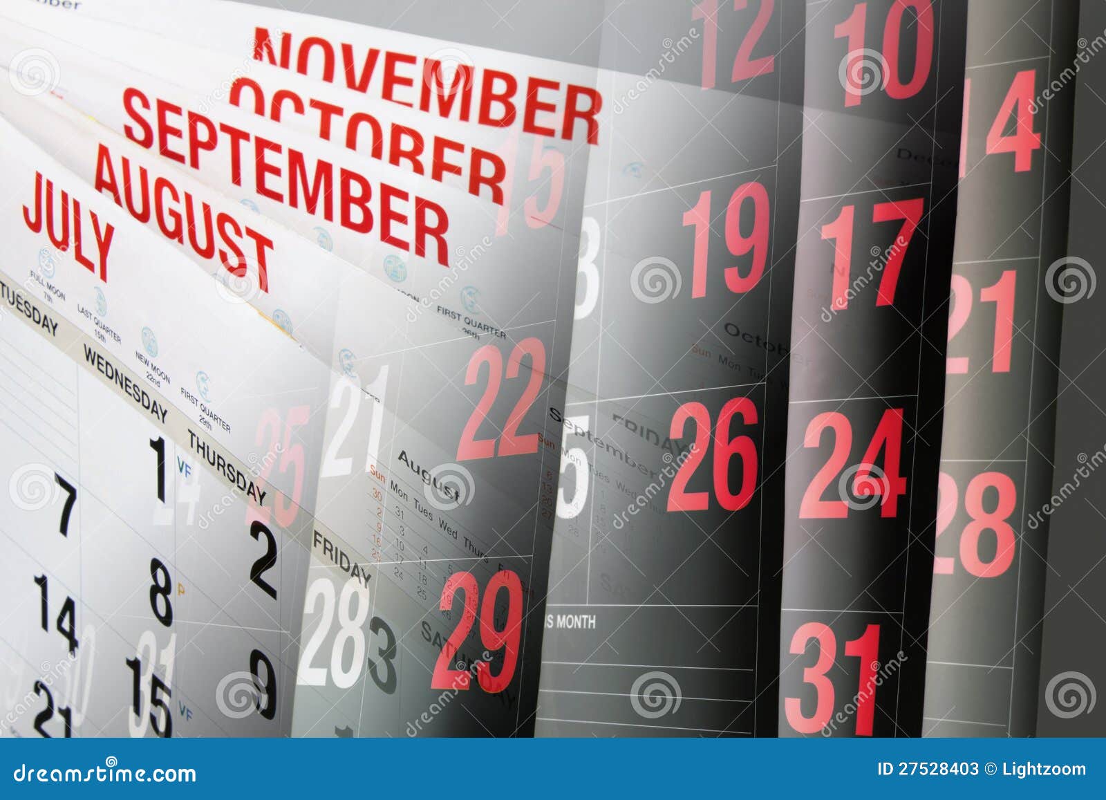 Calendar Pages stock illustration. Illustration of planner - 27528403