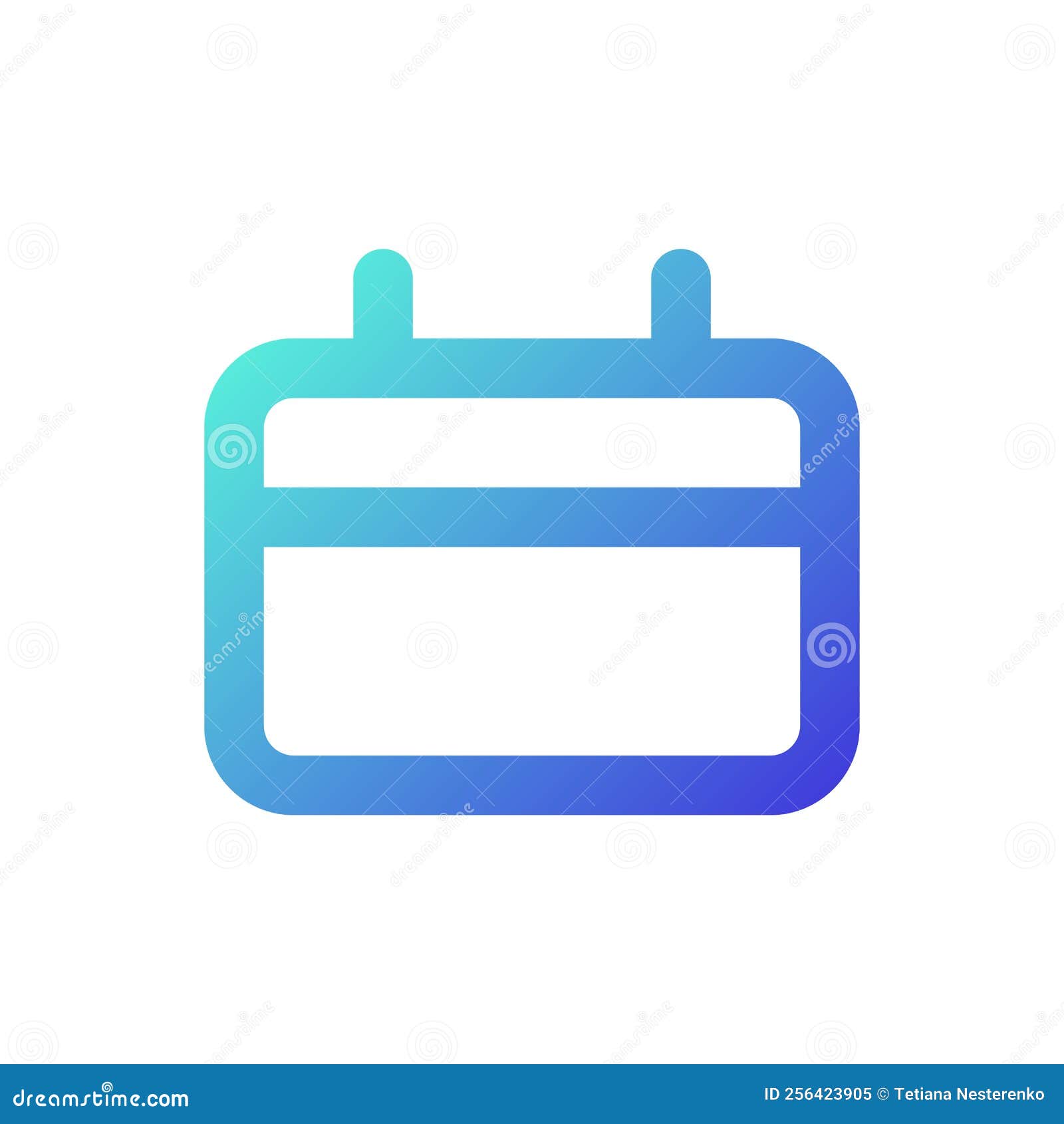 Calendar Pixel Perfect Gradient Linear Ui Icon Stock Vector ...