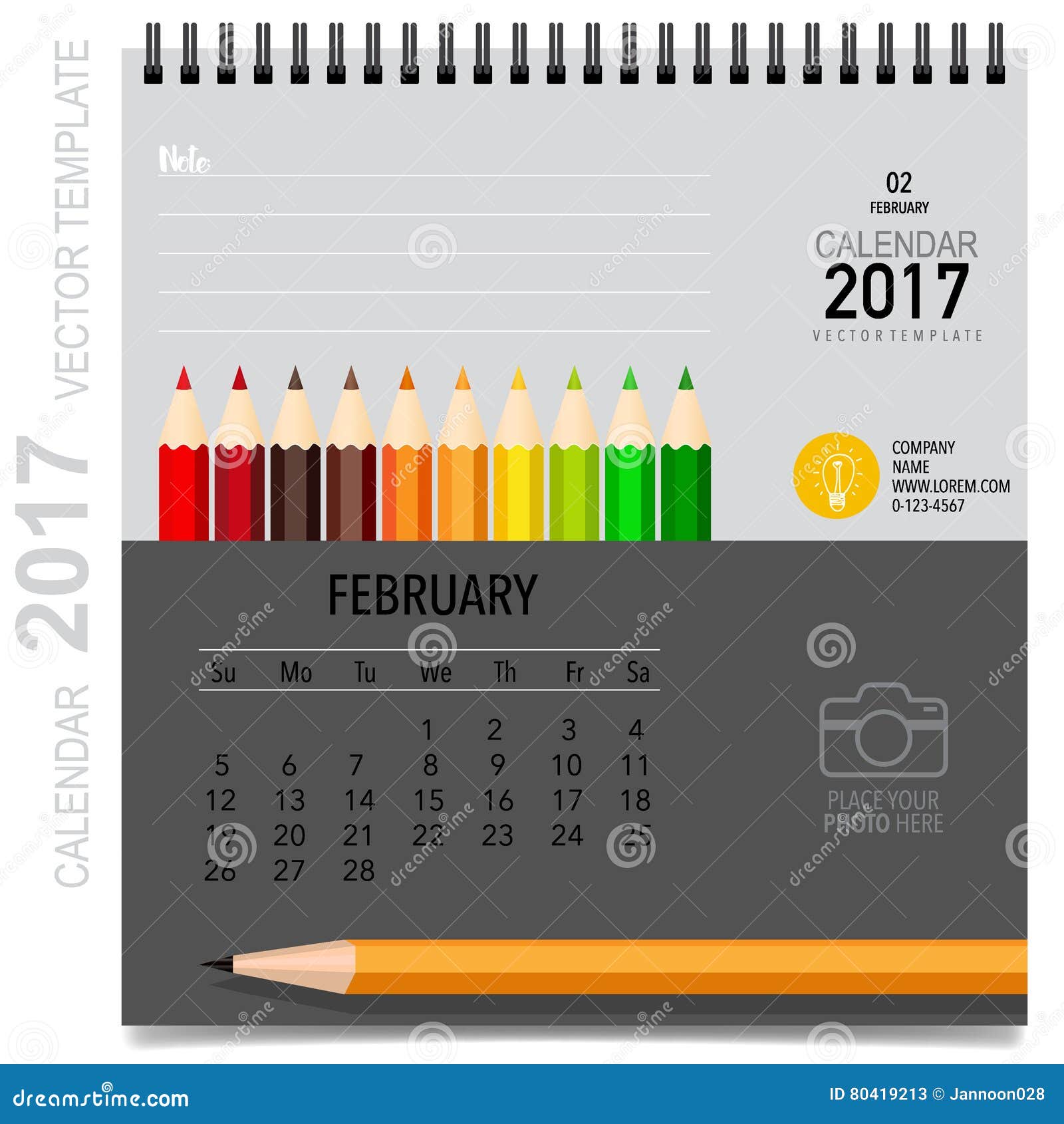 2017 Calendar Planner Vector Design, Monthly Calendar Template Stock ...