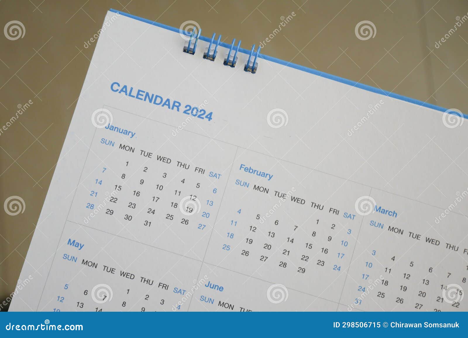 Calendar 2024 in Planning Concept Stock Image - Image of november ...