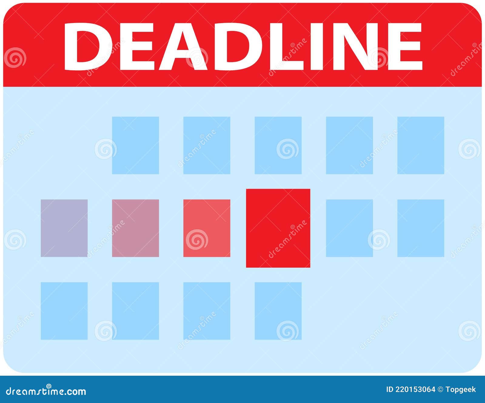 Calendar with Red Marked Dates. Scheduling, Planning Time, Timetable To ...