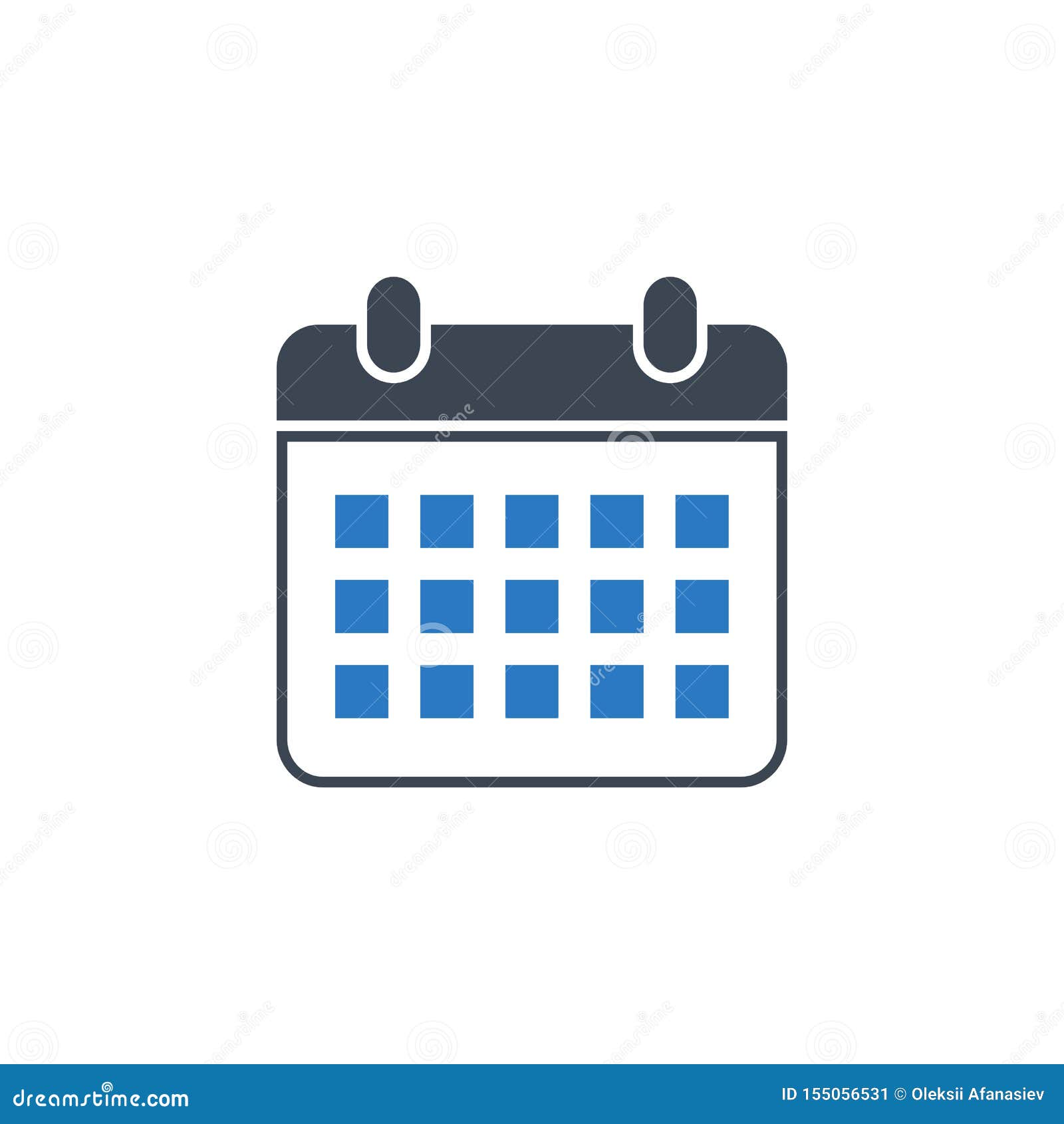 Calendar Related Vector Glyph Icon. Stock Vector - Illustration of ...