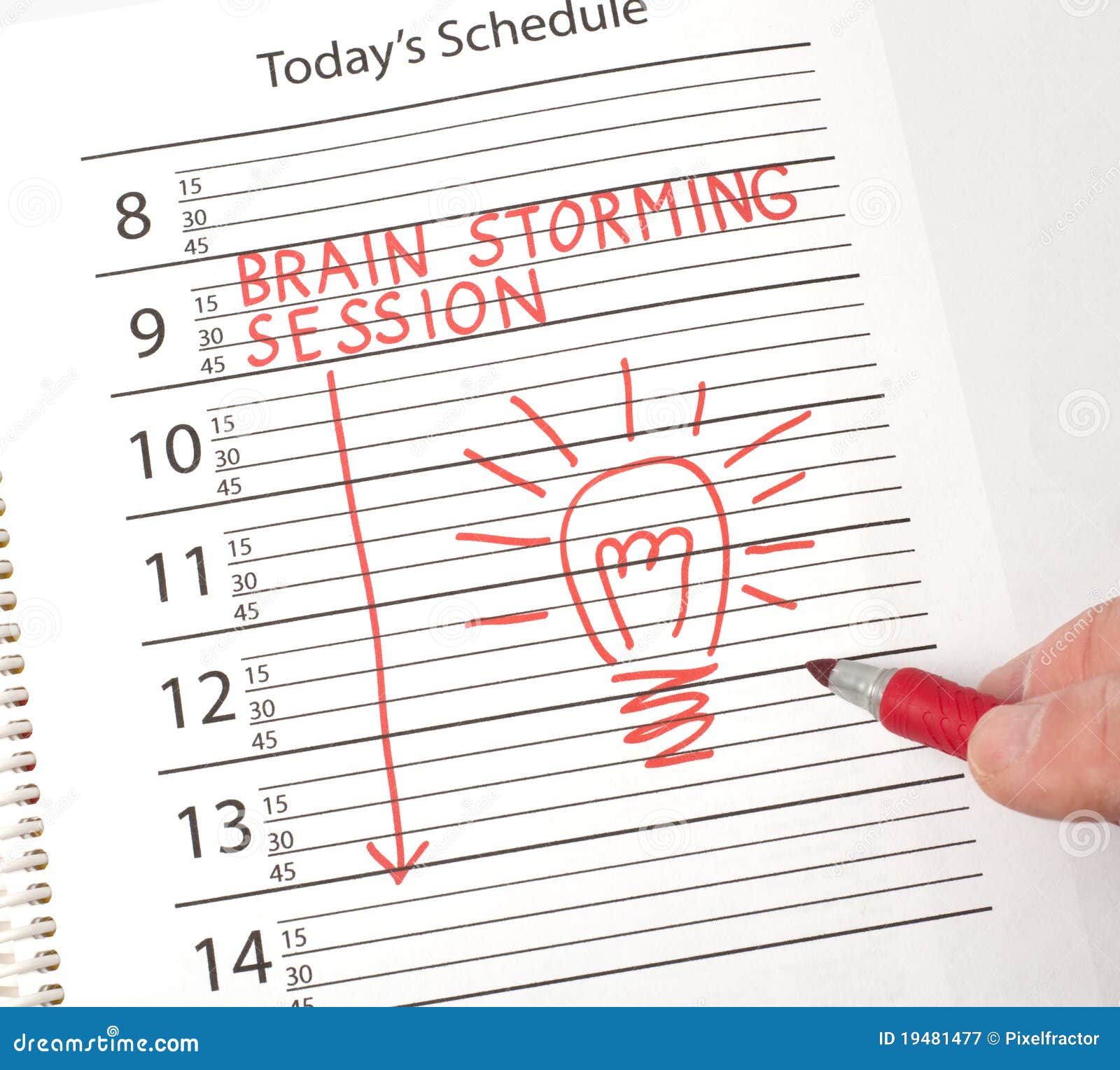 Calendar Reminder Brains Storming Stock Image - Image of thoughtfulness ...