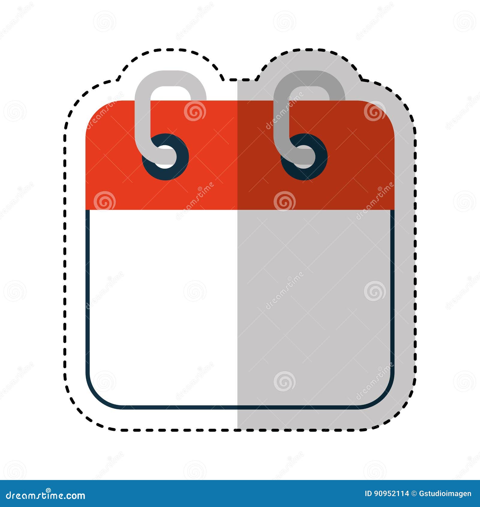 Calendar Reminder Isolated Icon Stock Vector - Illustration of message ...