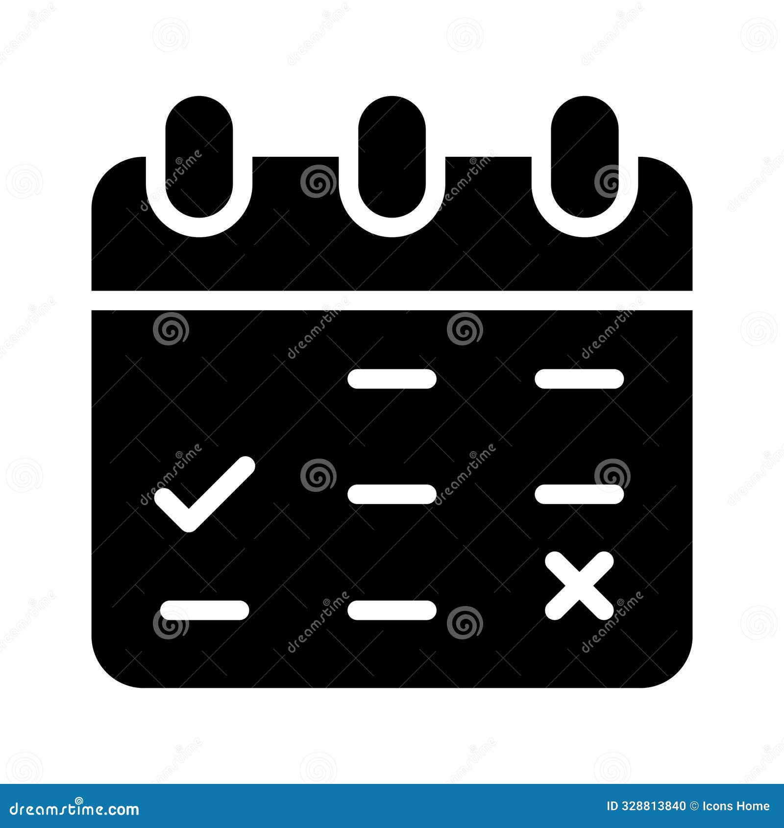 A Calendar Represents a Schedule Reminder Icon To Remember Important ...