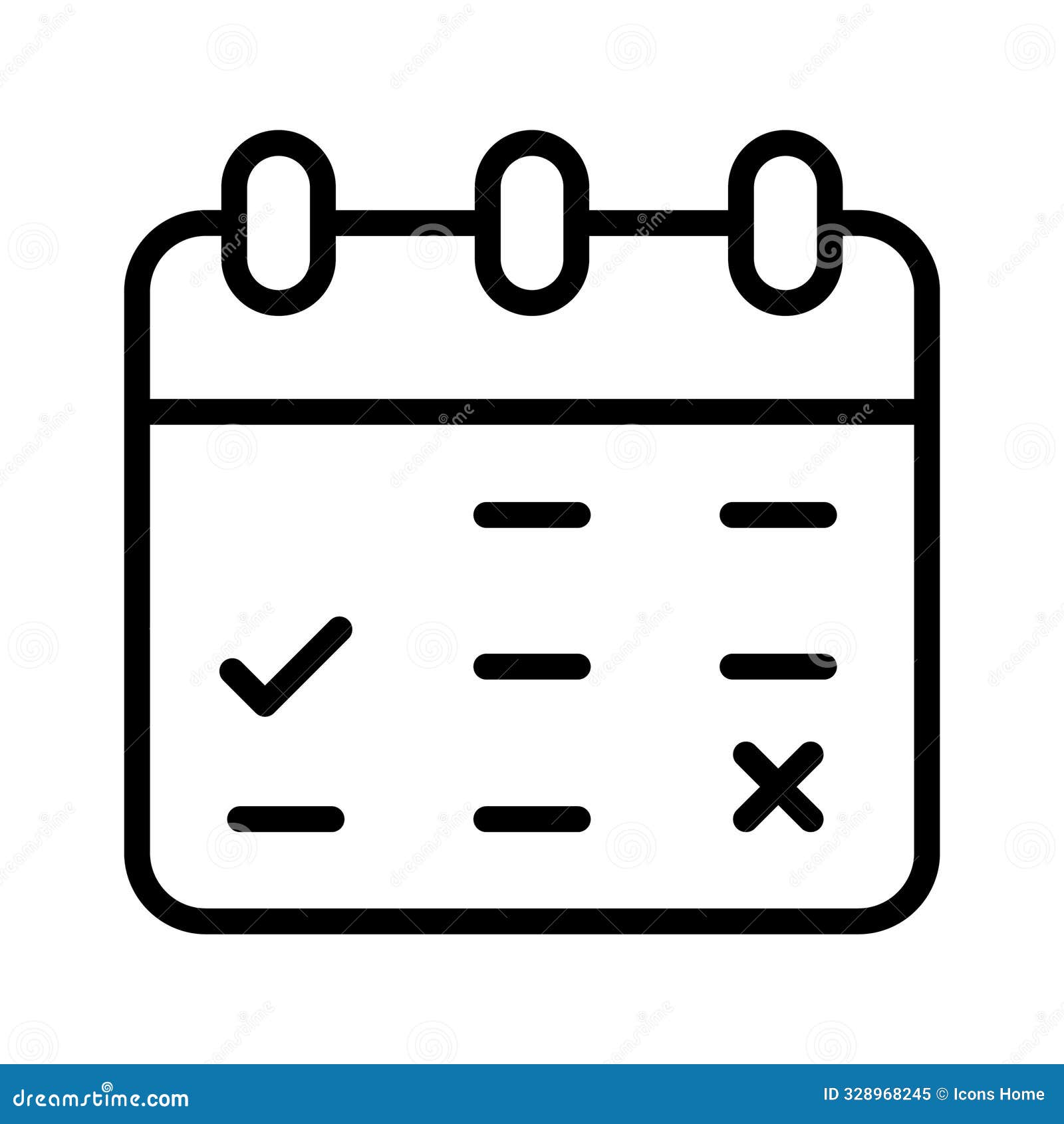 A Calendar Represents a Schedule Reminder Icon To Remember Important ...