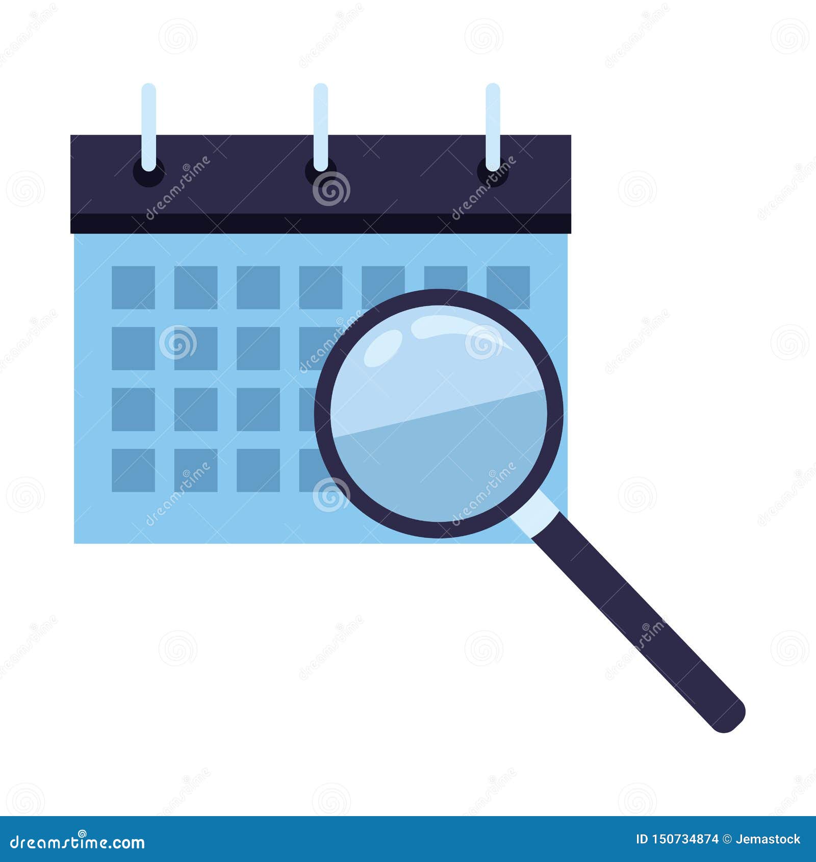 Calendar Schedule Flipchart Icon Cartoon Stock Vector - Illustration of ...