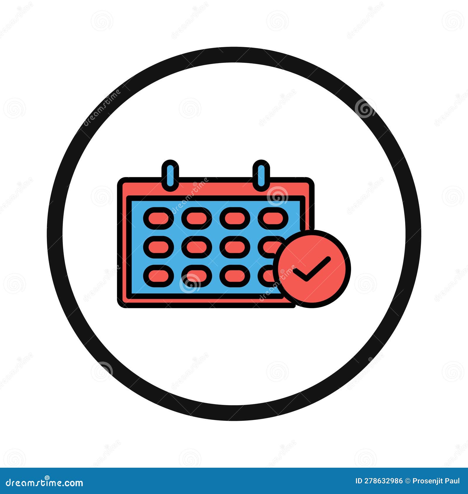 Calendar, Schedule, Calendar Schedule Icon Stock Vector - Illustration ...