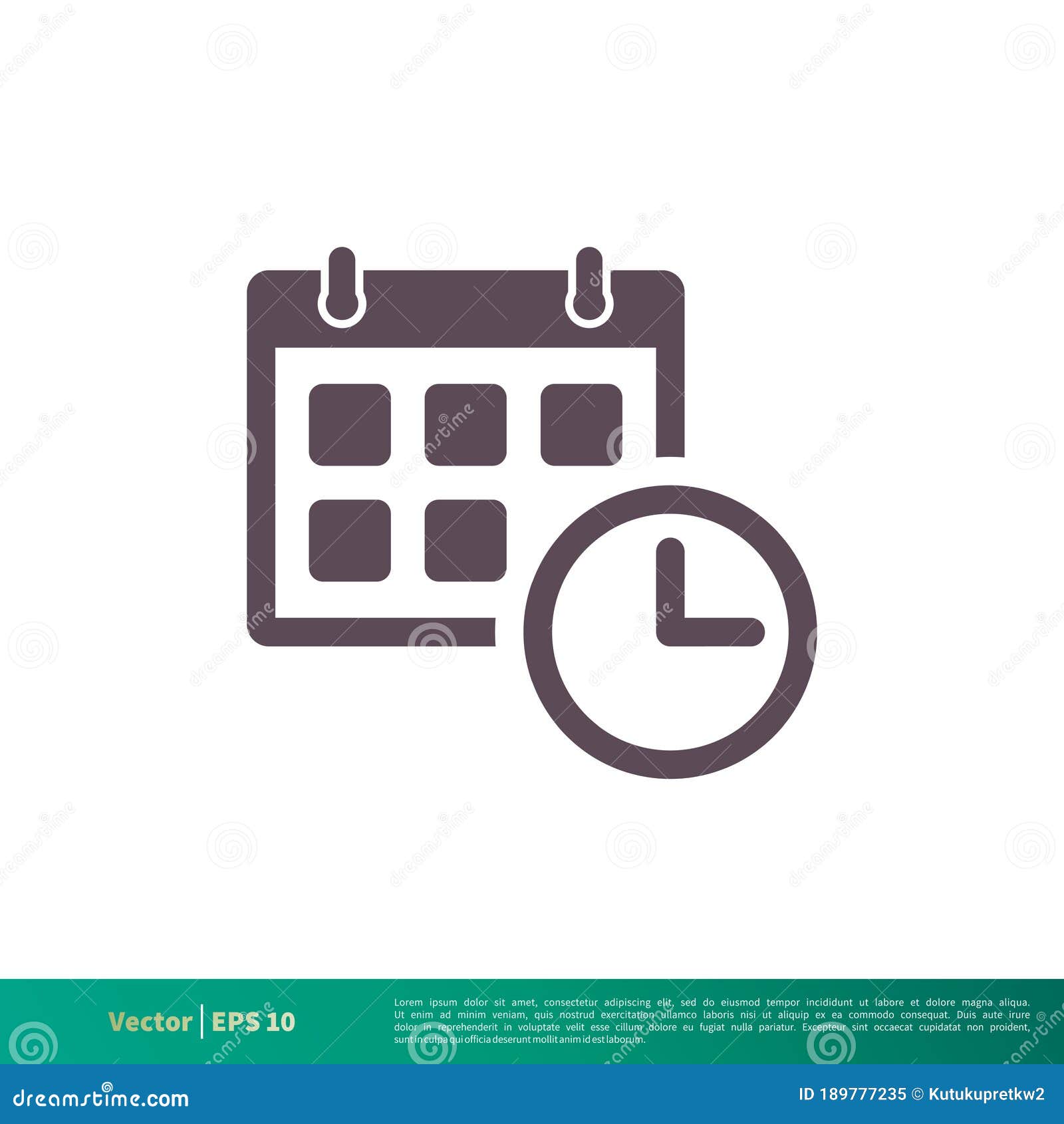 Calendar, Schedule Icon Vector Logo Template Illustration Design ...