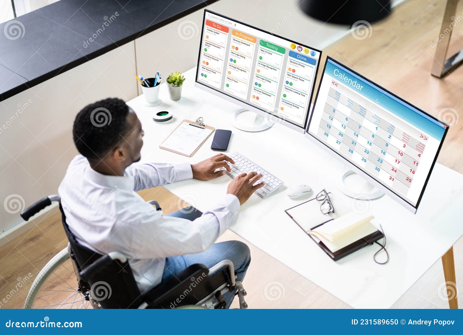 Calendar and Schedule List Chart Stock Photo - Image of agile, list ...