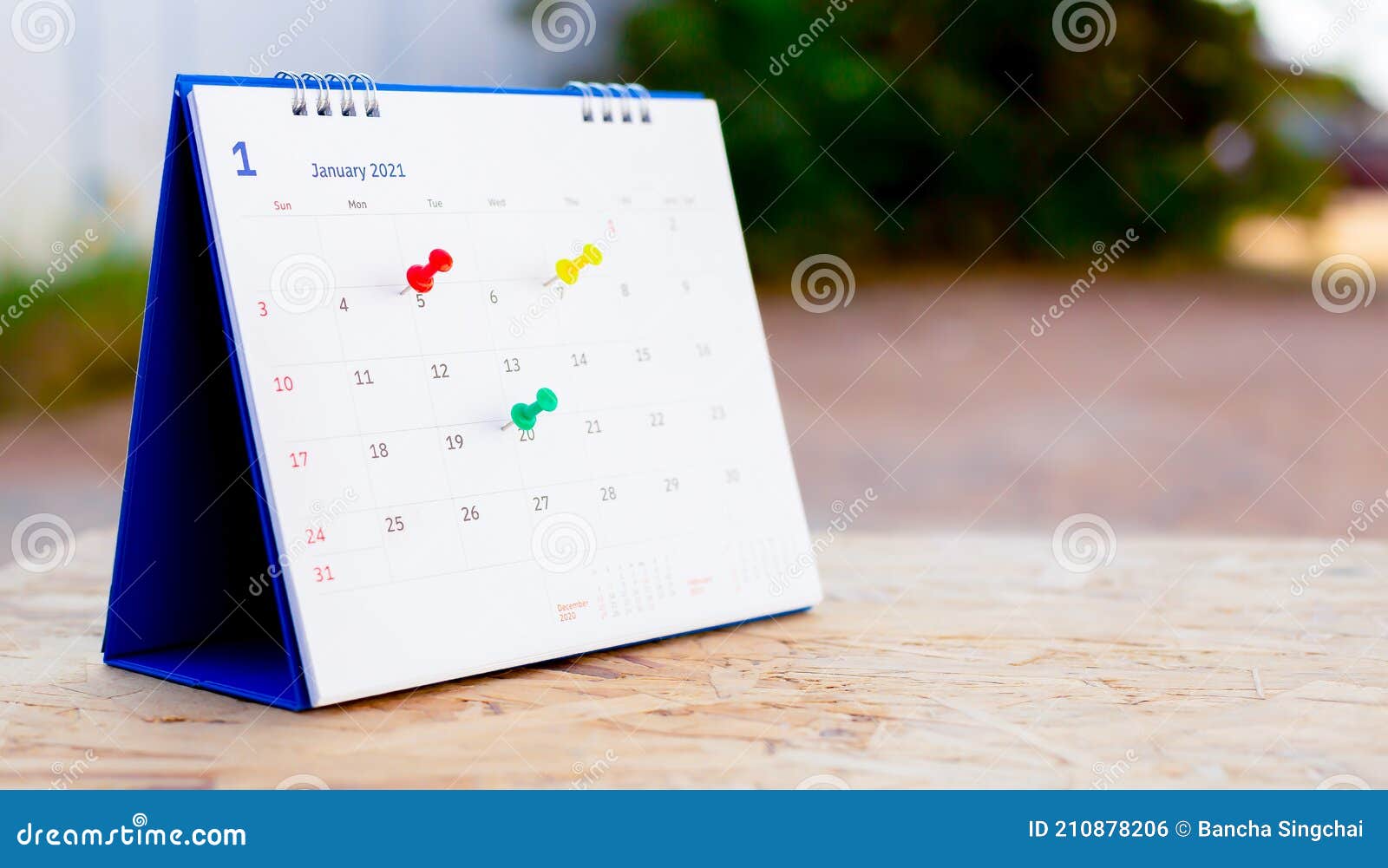 The Date on the Calendar Indicates the New Beginning of the Year Stock ...